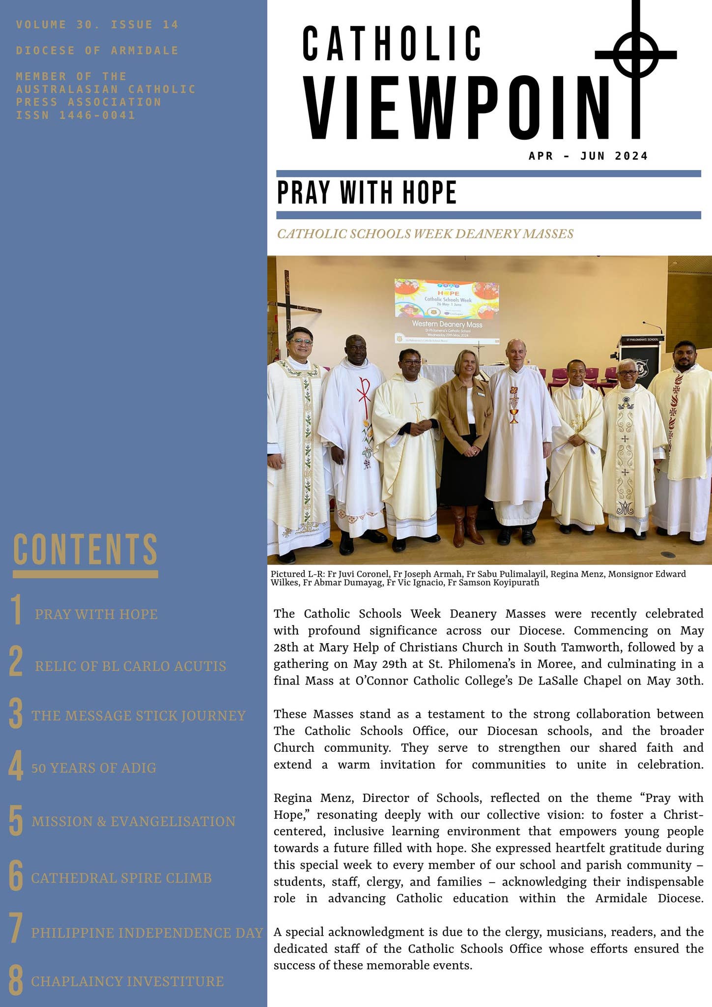 Catholic Viewpoint Issue 14 Apr - Jun 2024 by DioceseofArmidale - Issuu