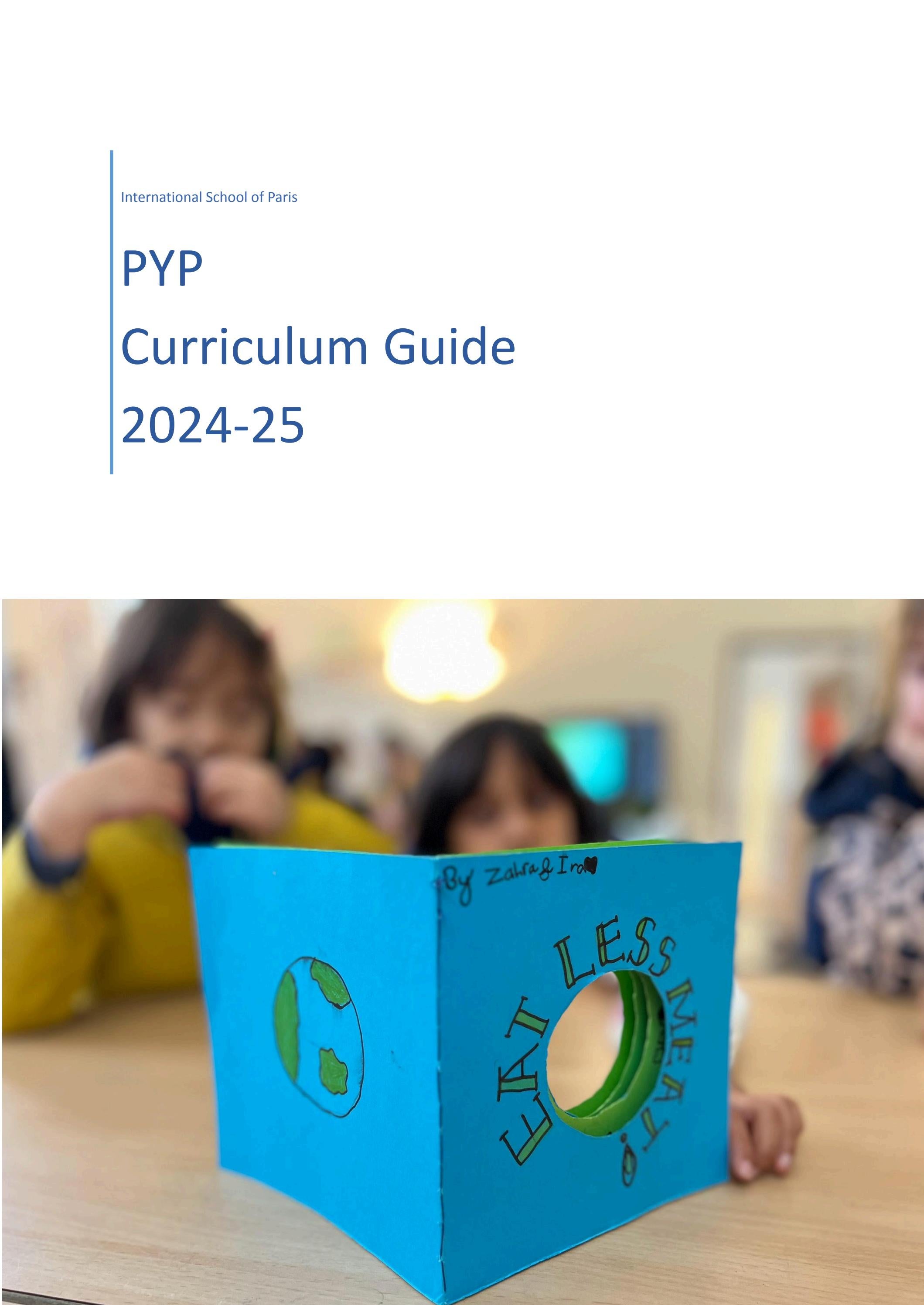 Pyp Curriculum Guide 2024 25 By Isparis Official Issuu