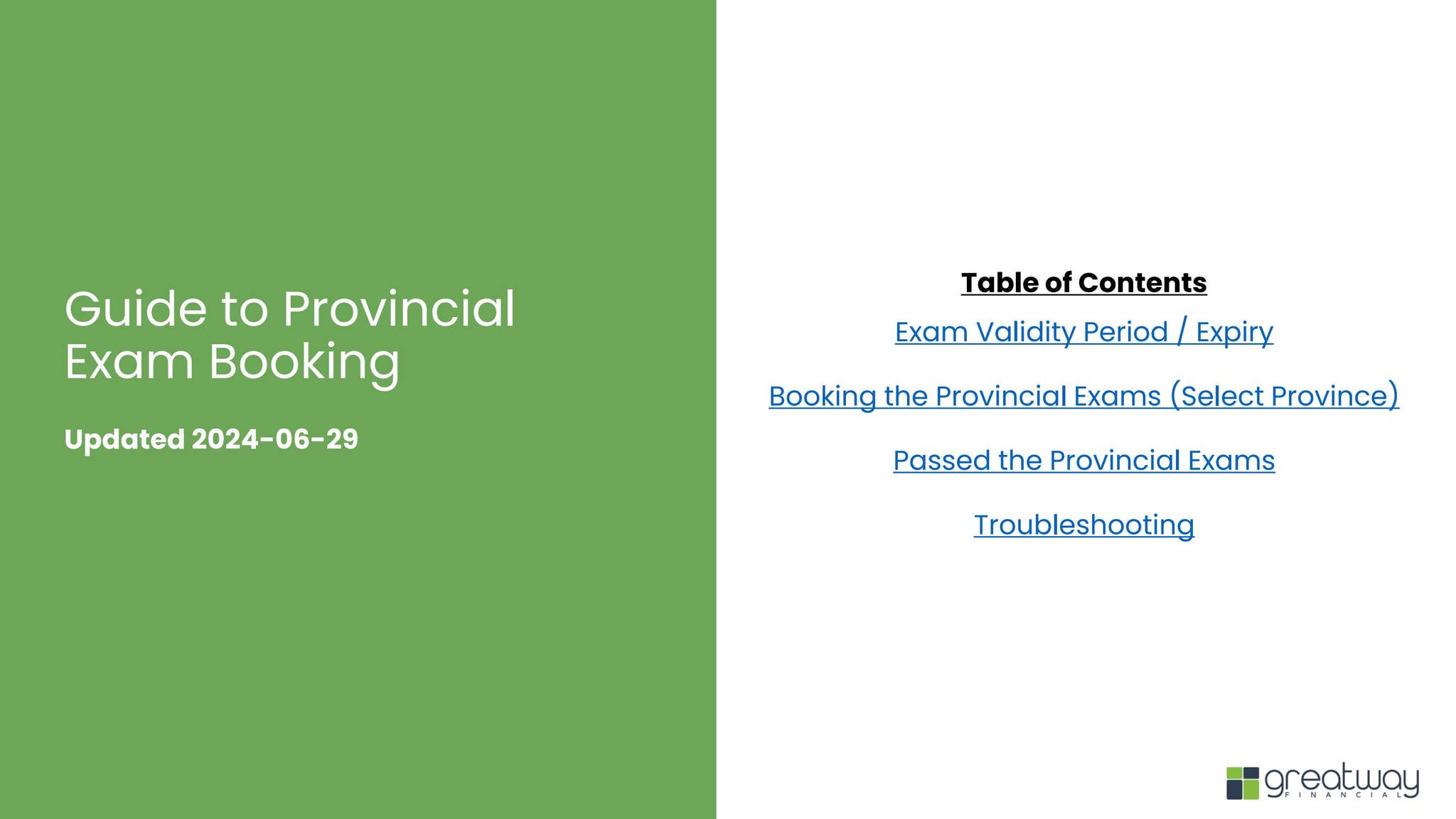 Guide to Provincial Exam Booking - 2024-06-09 by greatway - Issuu
