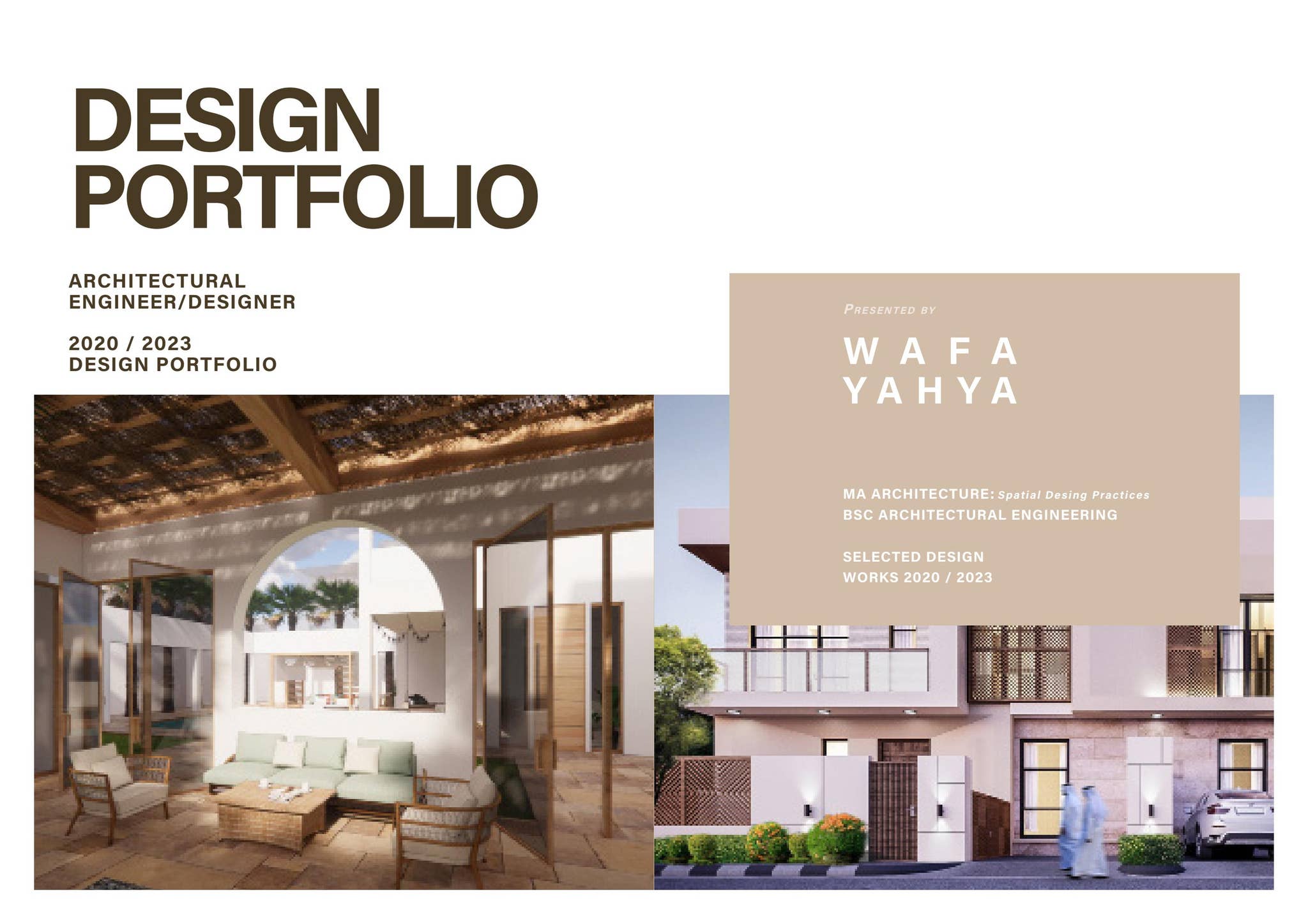 Wafa Yahya Arch Engr Portfolio 2020-2023 by Wafa Yahya - Issuu
