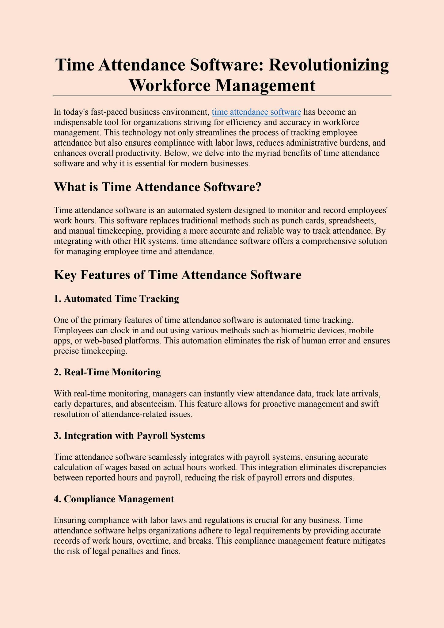 Time Attendance Software: Revolutionizing Workforce Management by Web ...