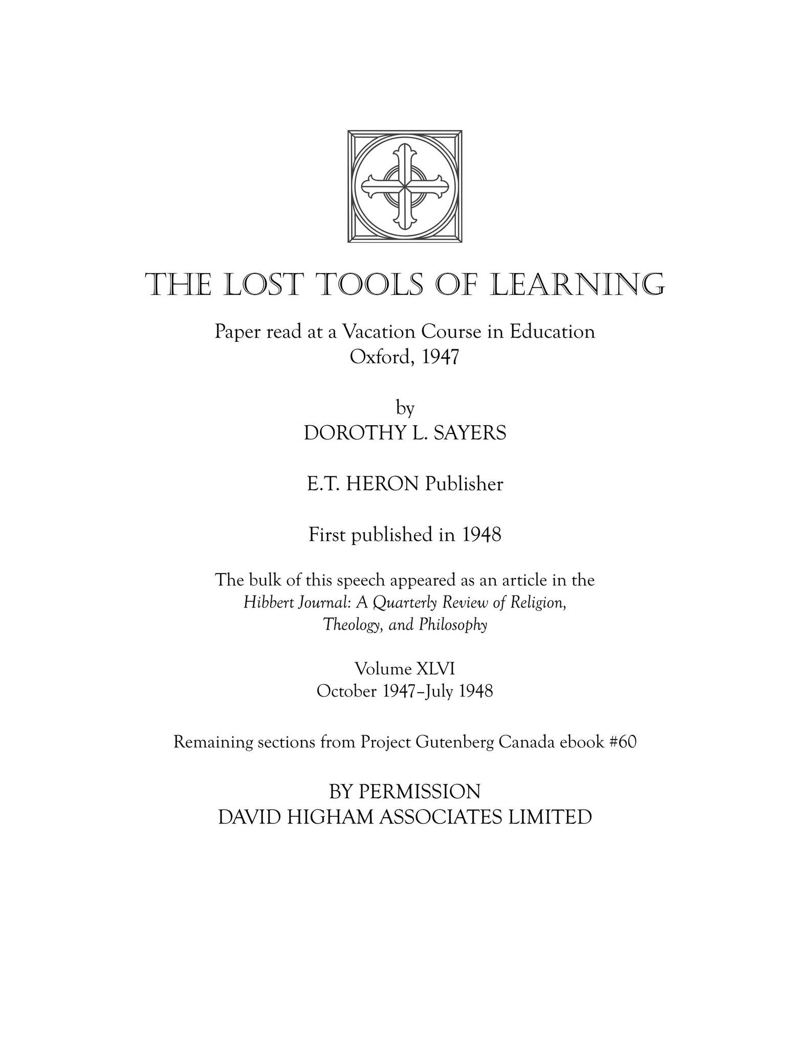The Lost Tools of Learning by demandside - Issuu