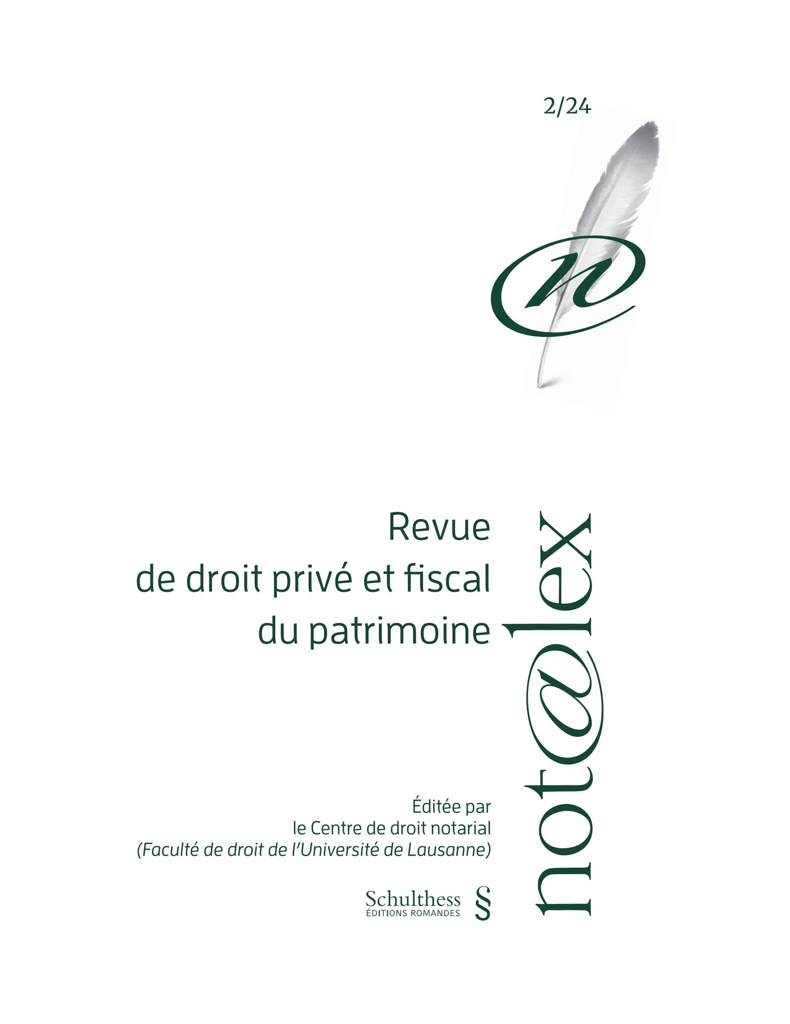 notalex 2/24 by Schulthess Juristische Medien AG - Issuu