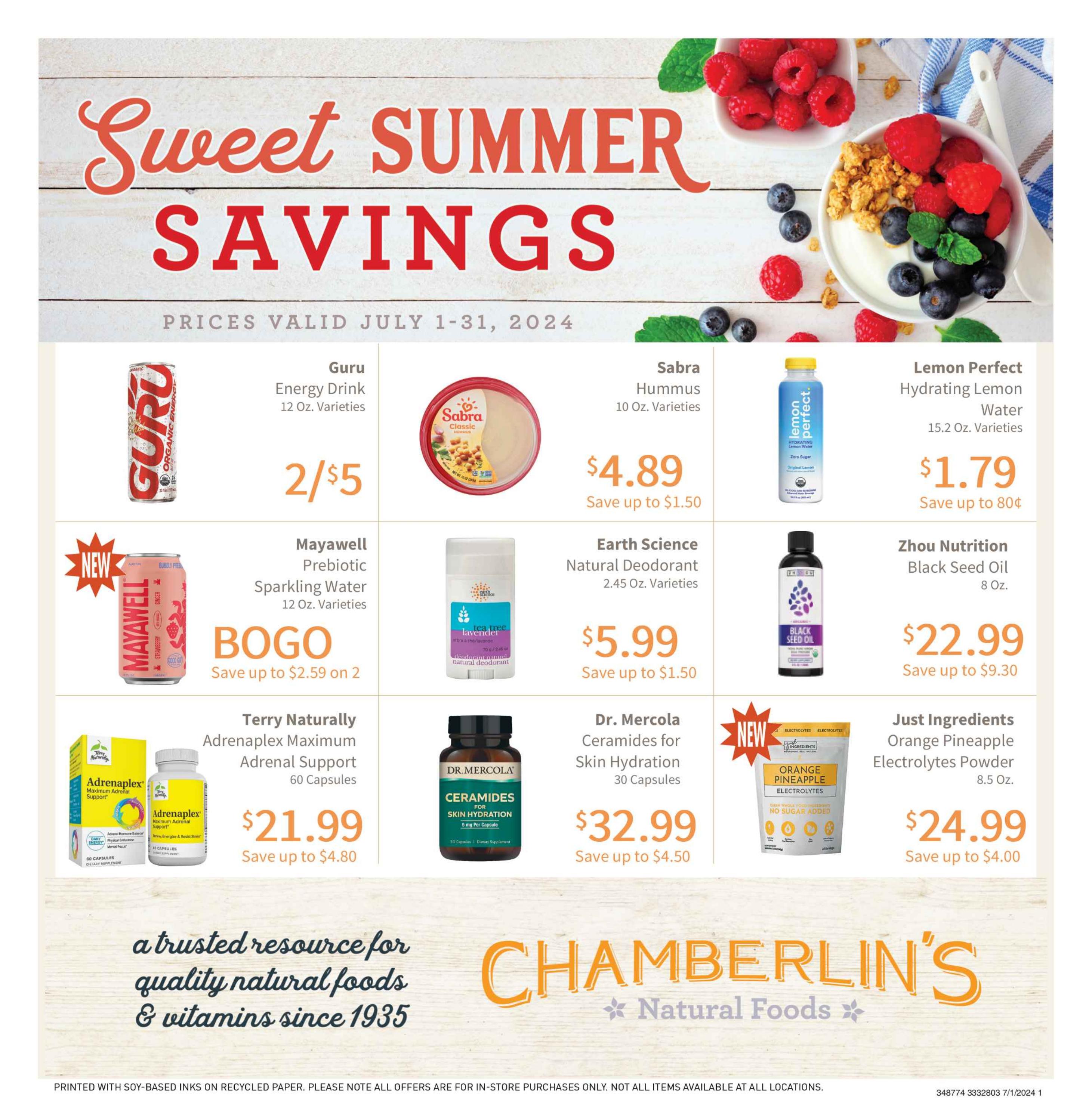 Ad Insert July 2024 Chamberlin's by HFAI - Issuu