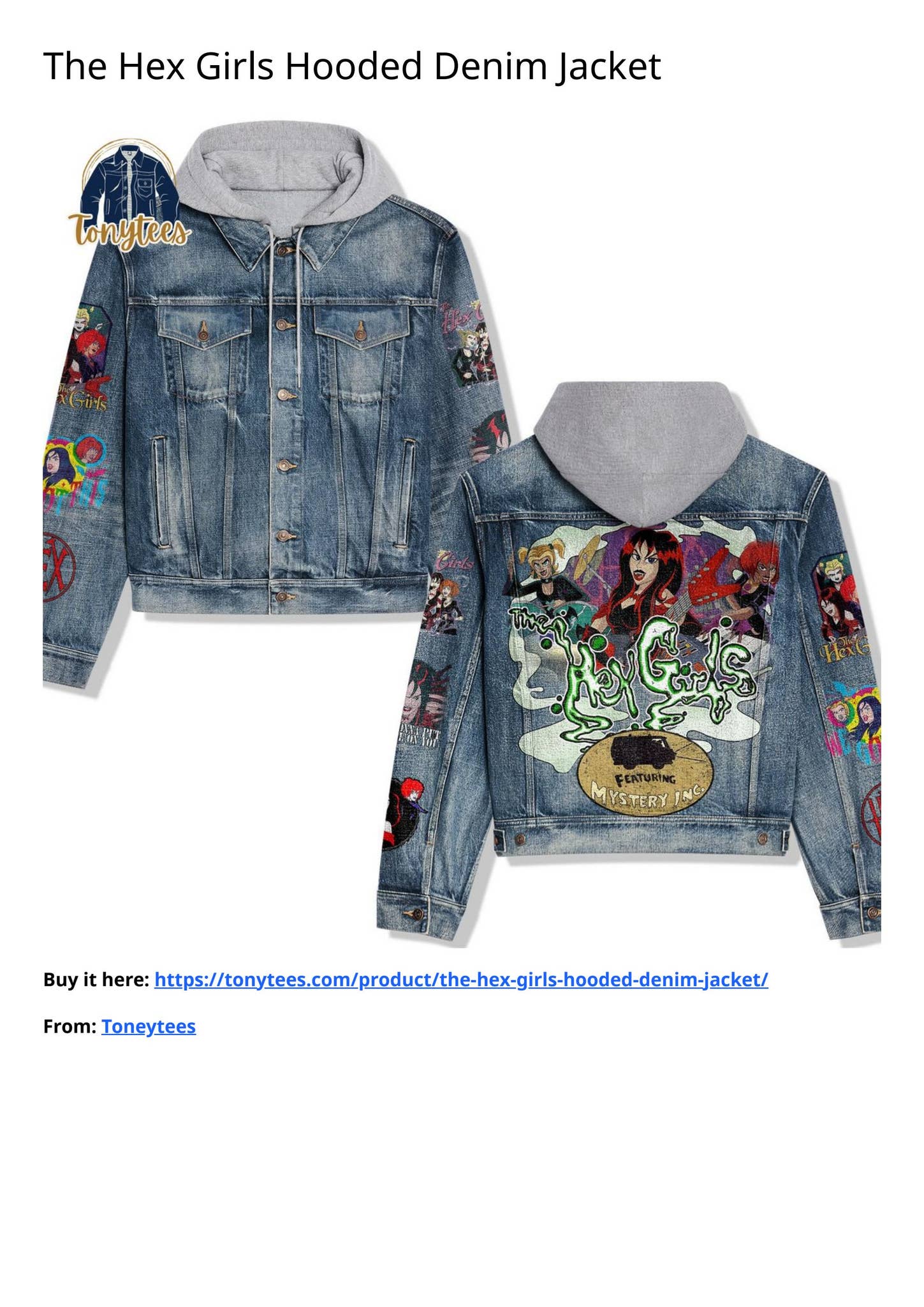 The Hex Girls Hooded Denim Jacket by Tonytees Store - Issuu