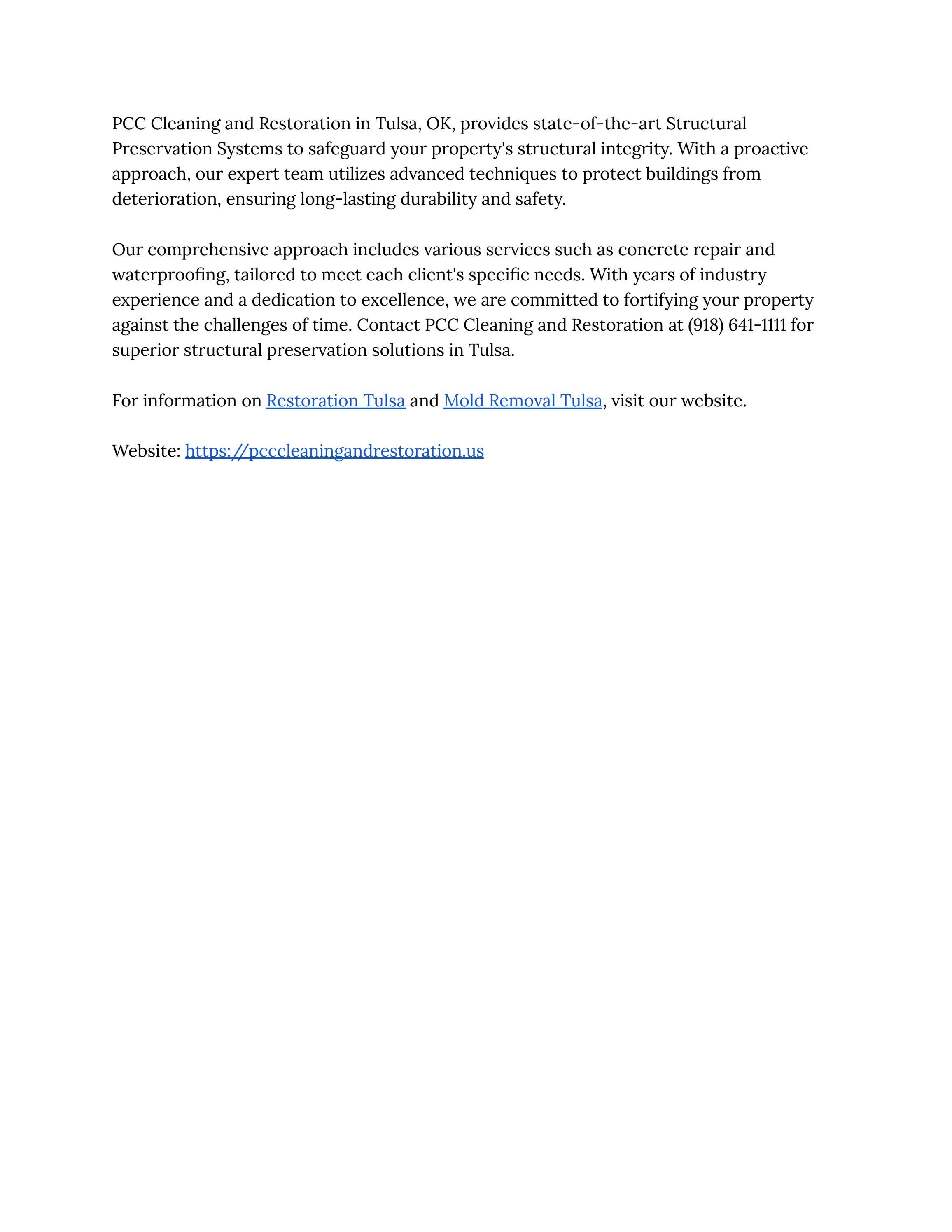 Restoration Tulsa-5 by Pcc cleaning - Issuu