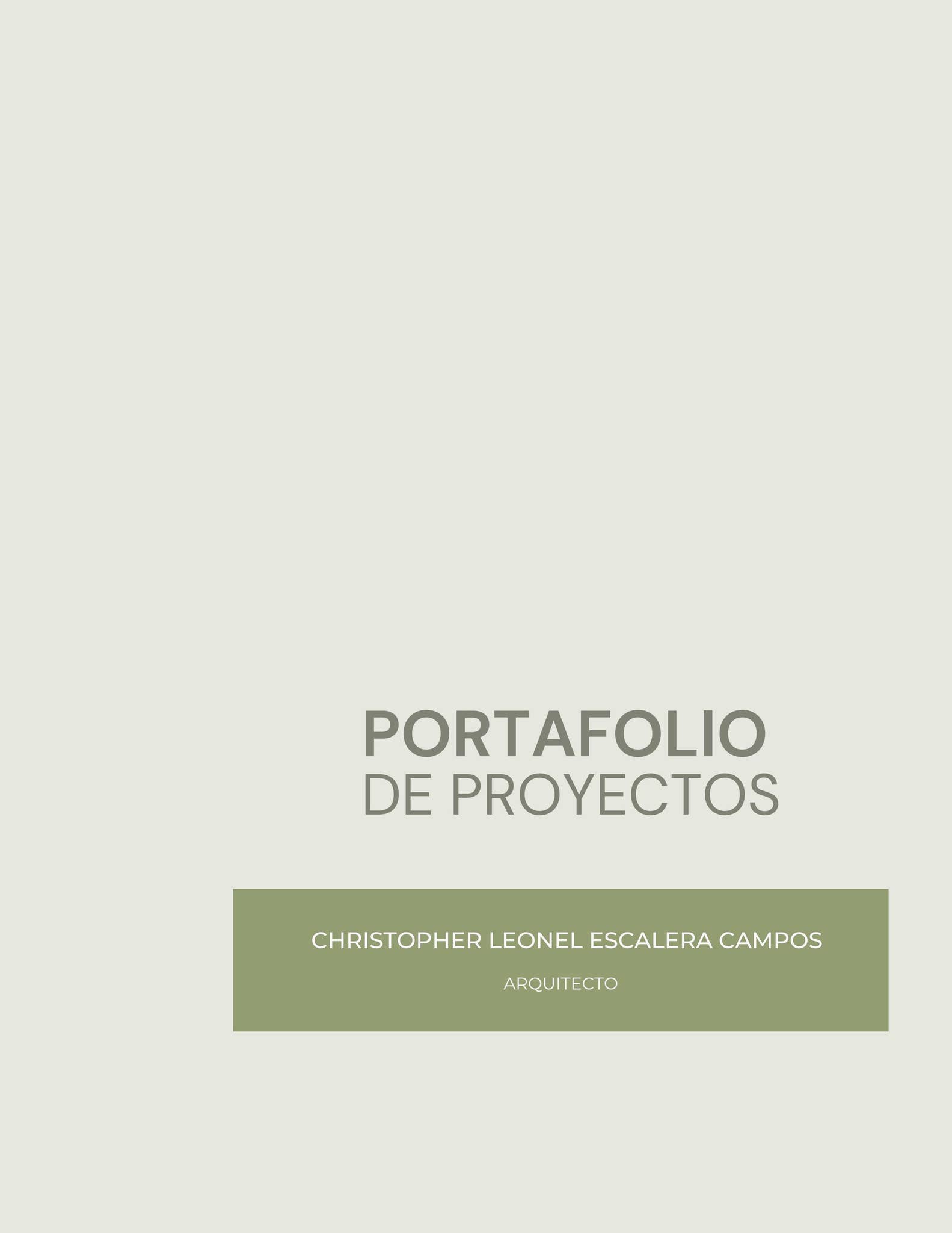 Portafolio Christopher Escalera by Christopher Escalera - Issuu