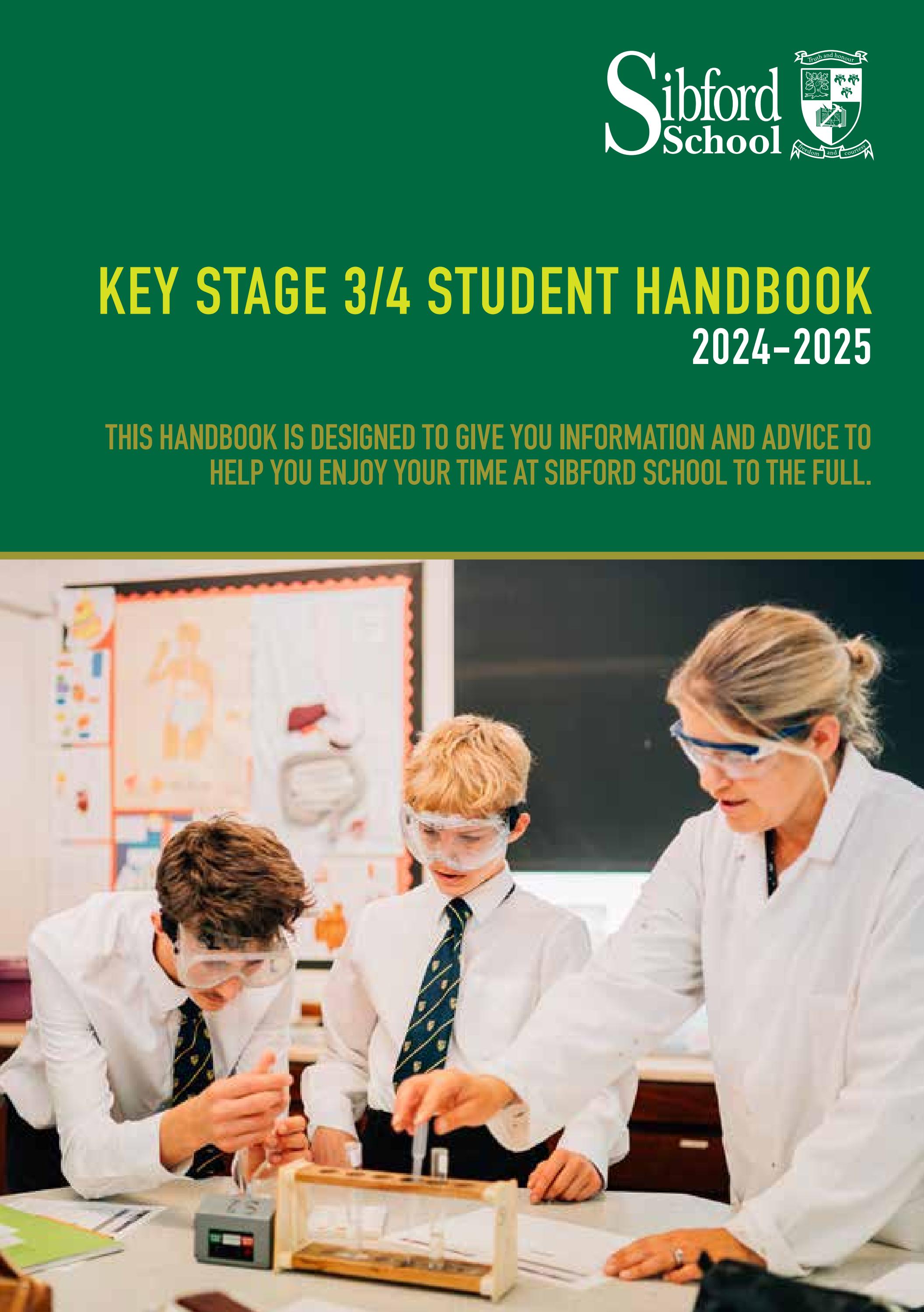 Key Stage 3/4 Pupil Handbook 2024/25 by SibfordOxon - Issuu