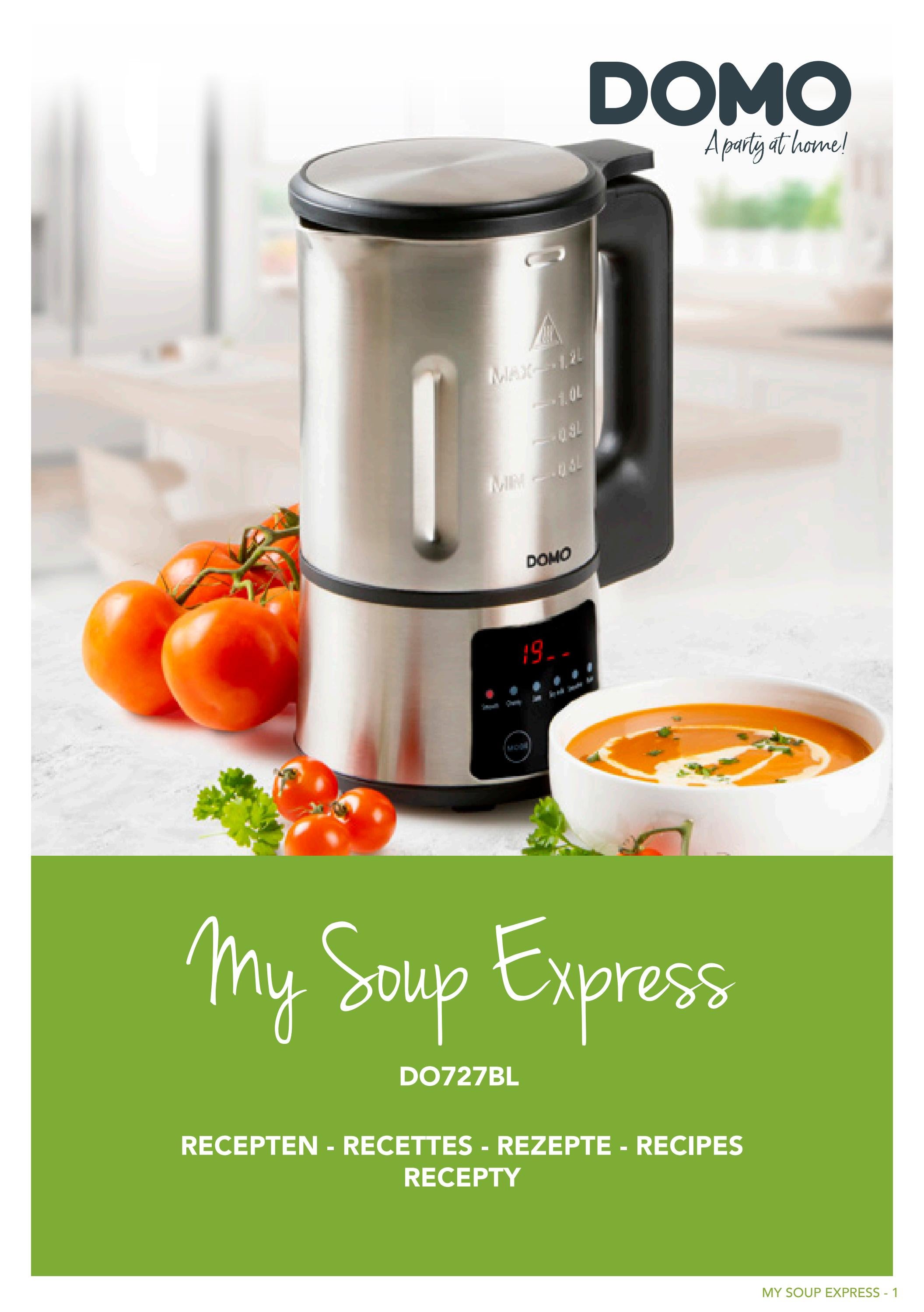 DOMO - DO727BL - Soup maker - recipe booklet by DOMO Elektro - Issuu