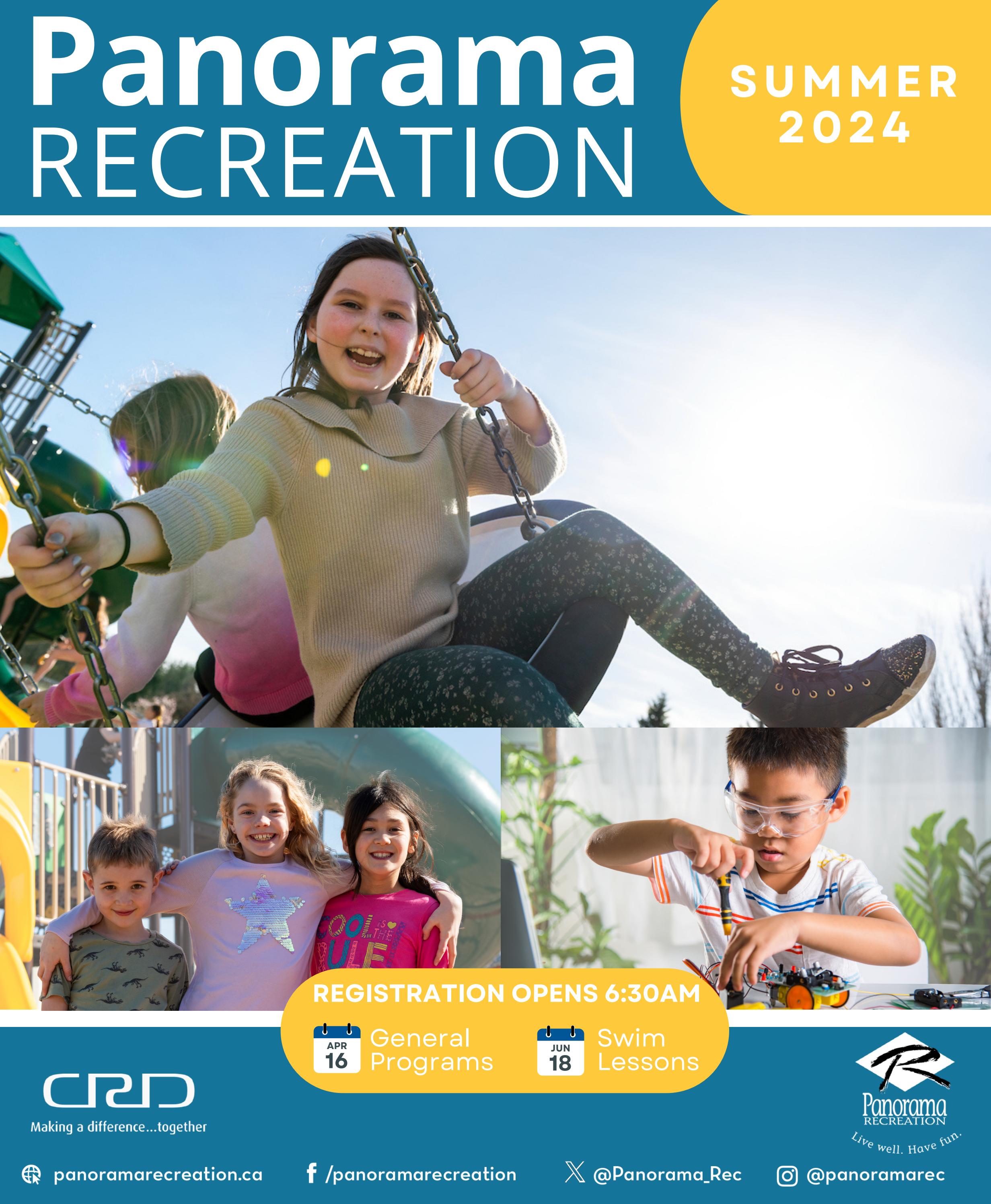Panorama Recreation Summer 2024 Brochure by Panorama Recreation - Issuu
