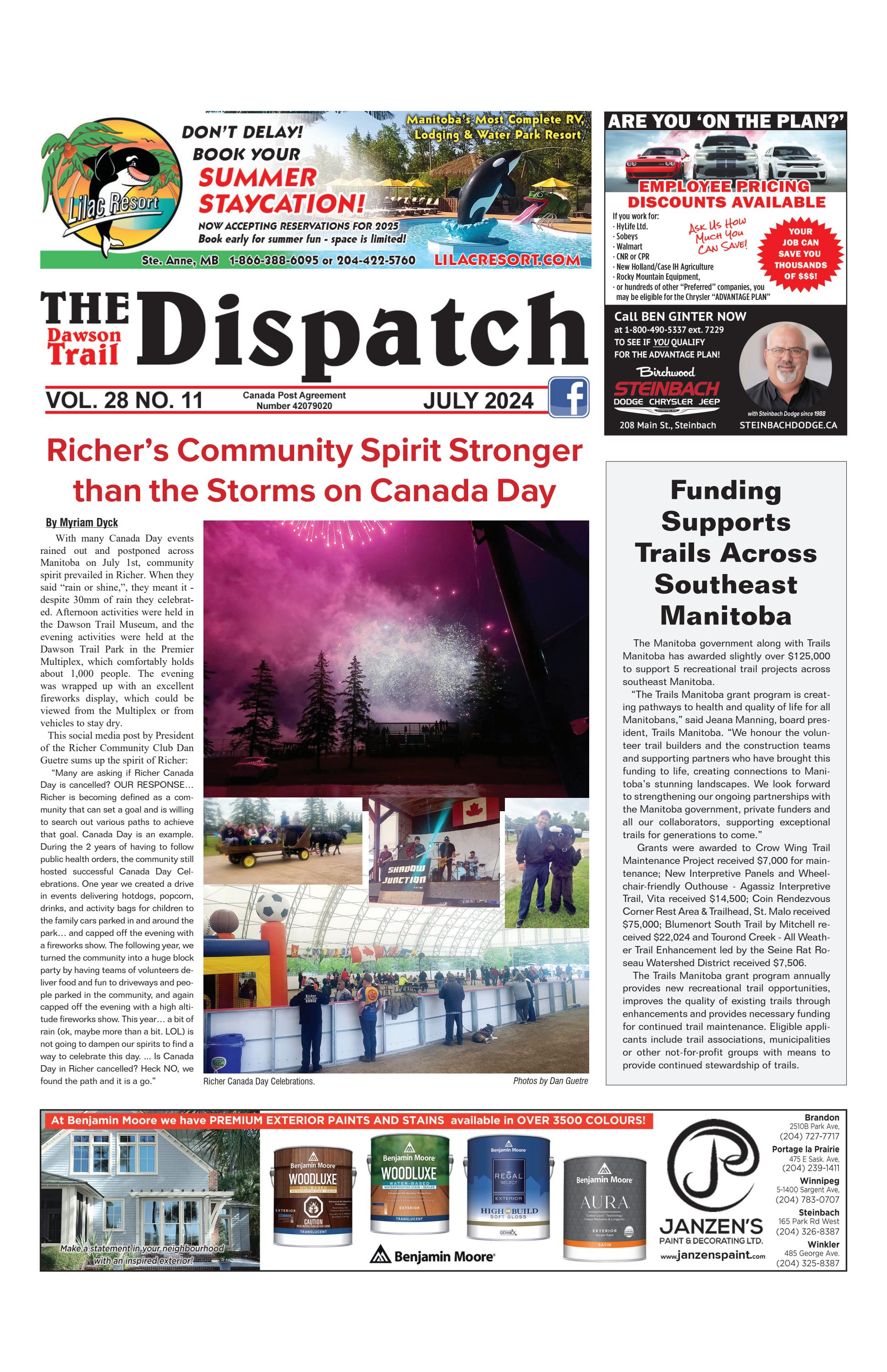 Dawson Trail Dispatch July 2024 by The Dawson Trail Dispatch - Issuu