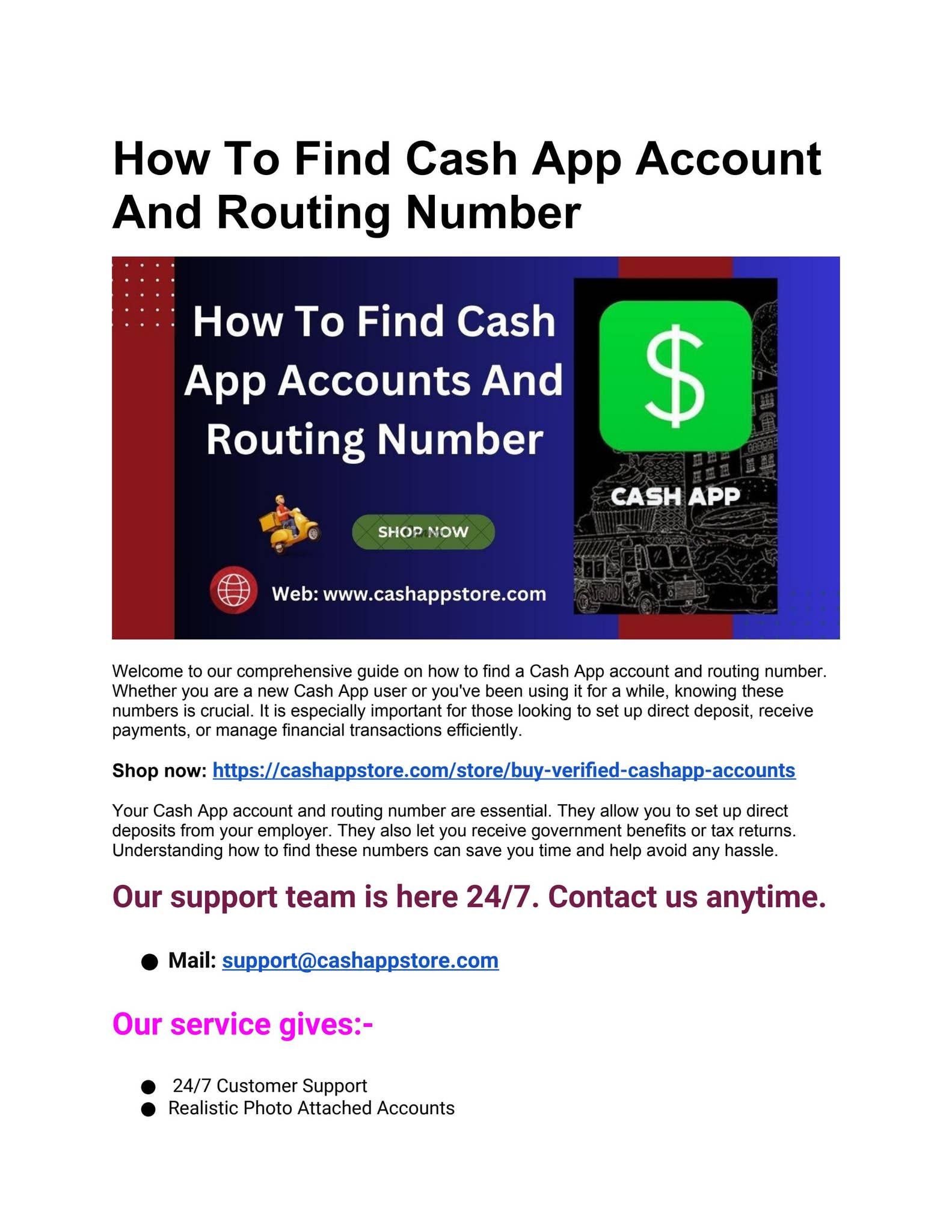 How To Find Cash App Account And Routing Number by Online Bet Shop - Issuu