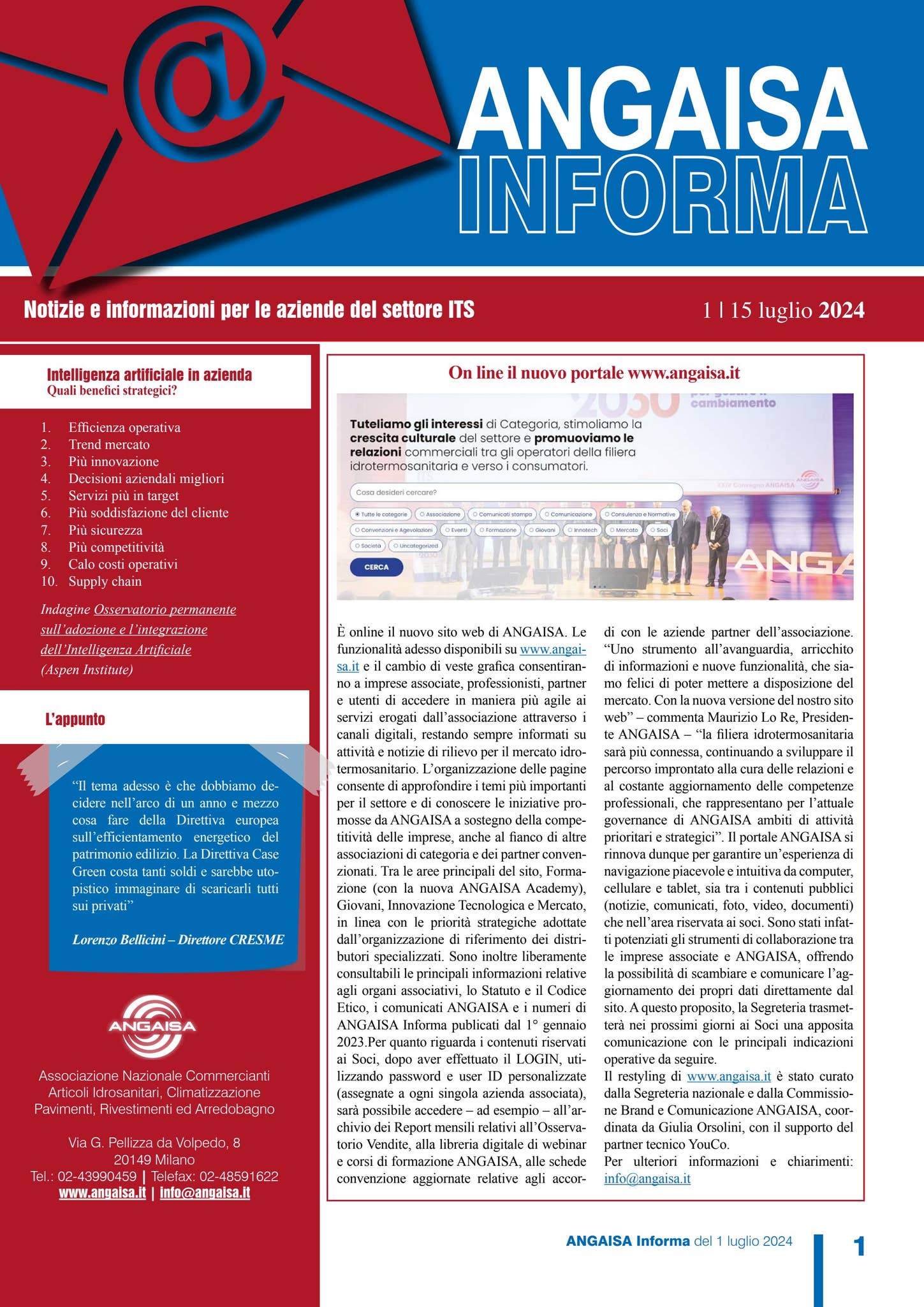 ANGAISA Informa n. 557 del 1 luglio 2024 by angaisa - Issuu
