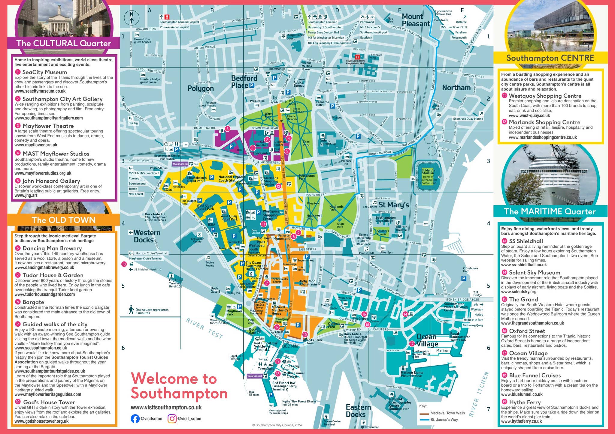 Visit Southampton Visitor Map 2024 by GO! Southampton - Issuu