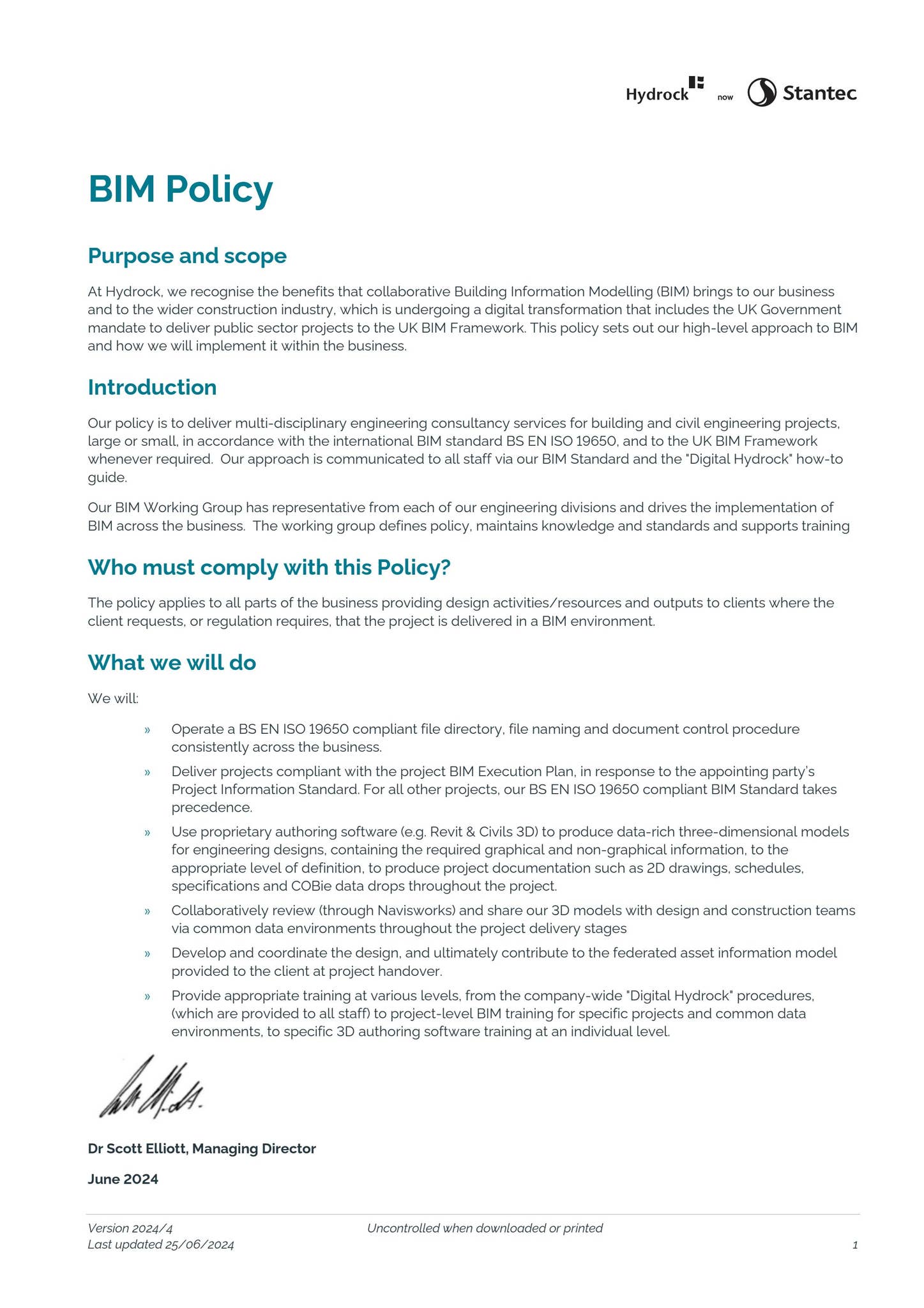 BIM Policy by Hydrock - Issuu