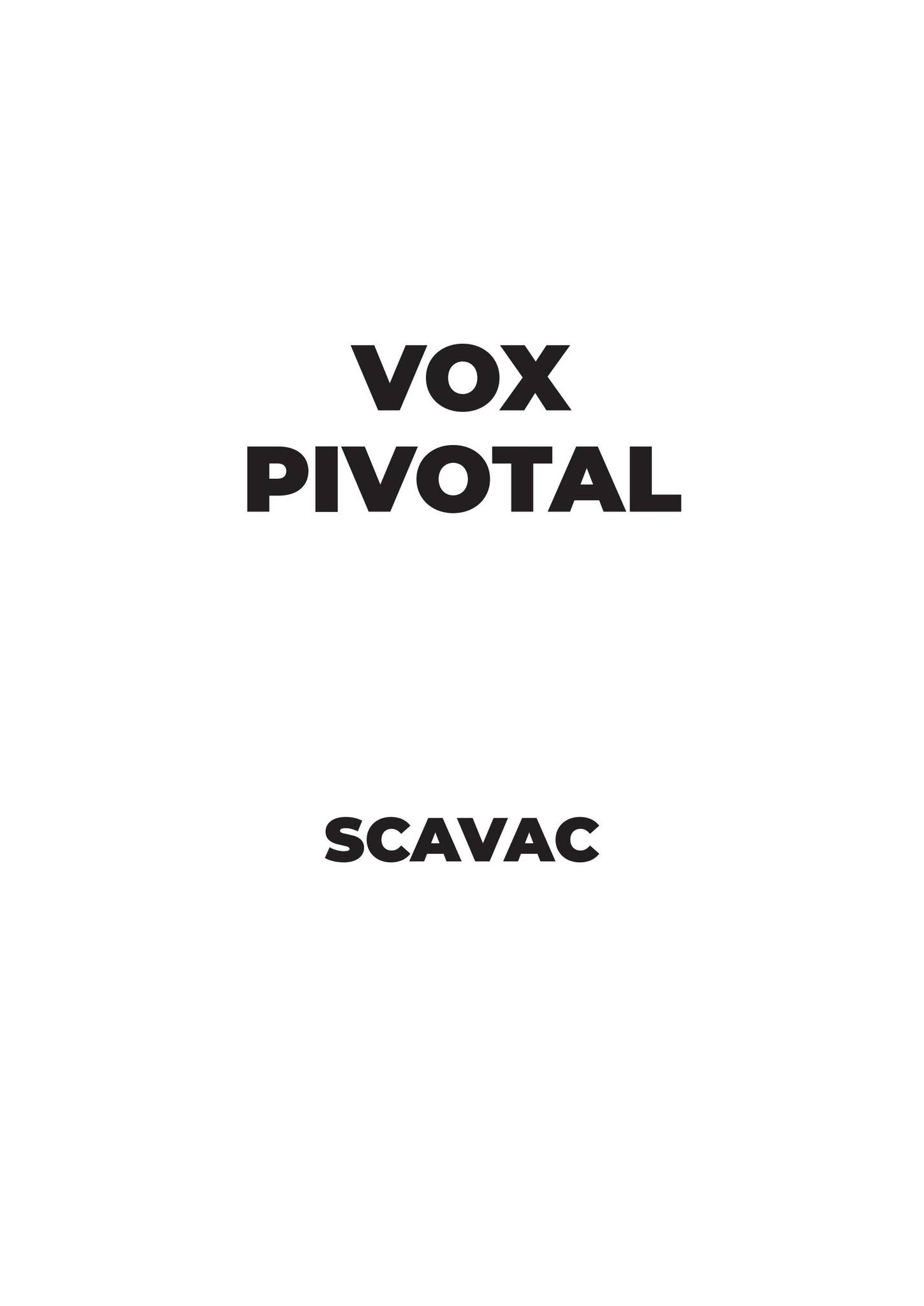 VOX PIVOTAL MAGAZINE by Chinwike Kachas - Issuu