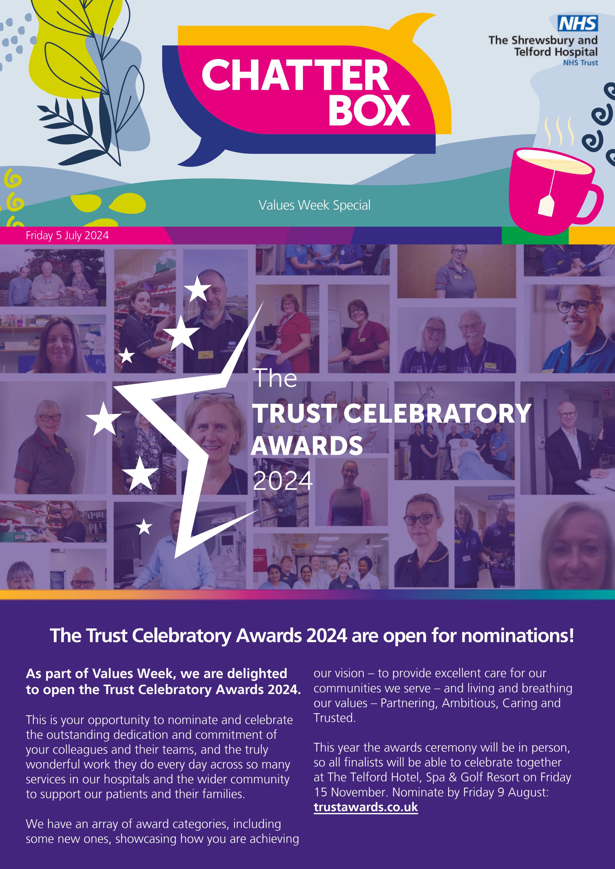 Chatterbox - Values Week Special - 240705 by The Shrewsbury and Telford Hospital NHS Trust - Issuu