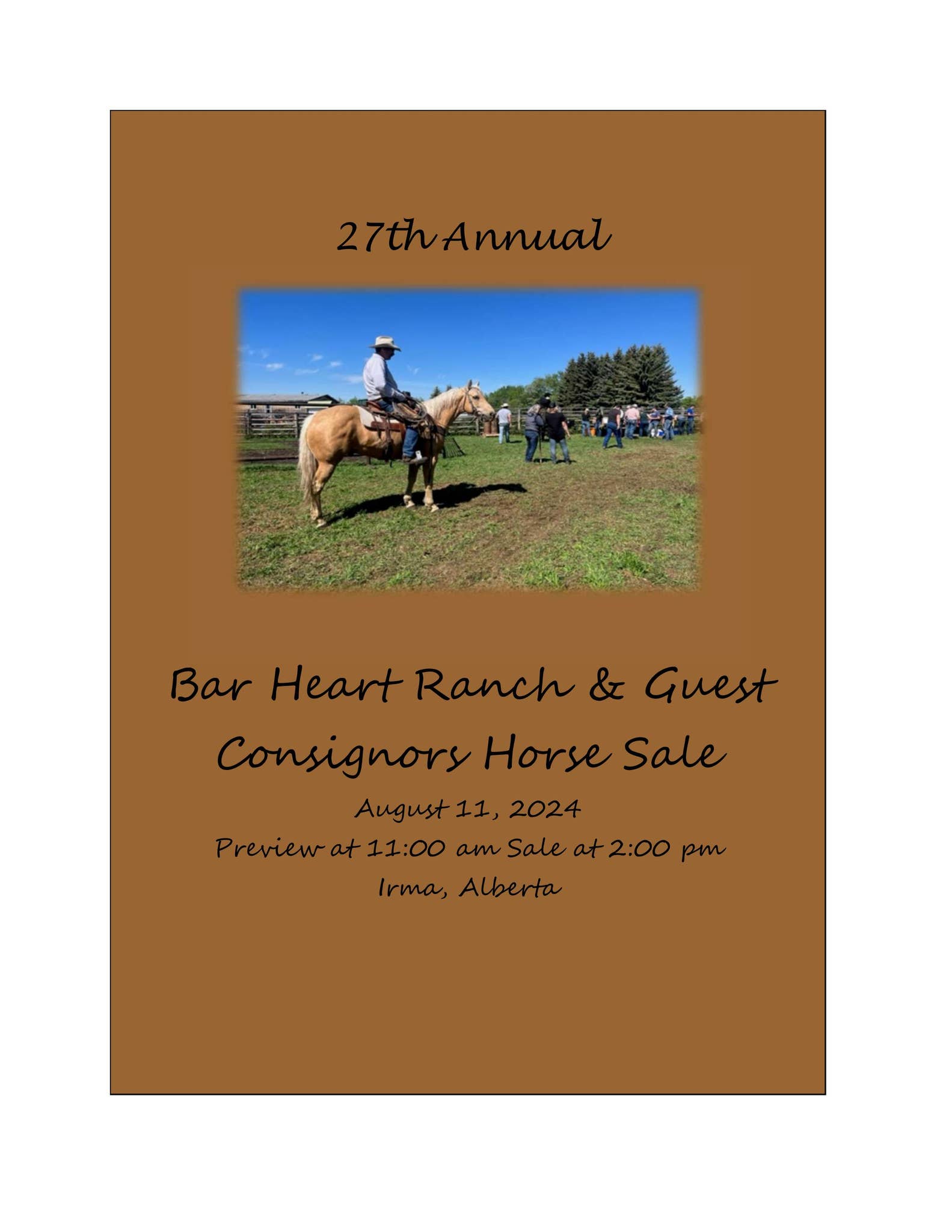 Bar Heart Ranch 2024 Horse Sale by DLMS-Cattlevids.ca - Issuu