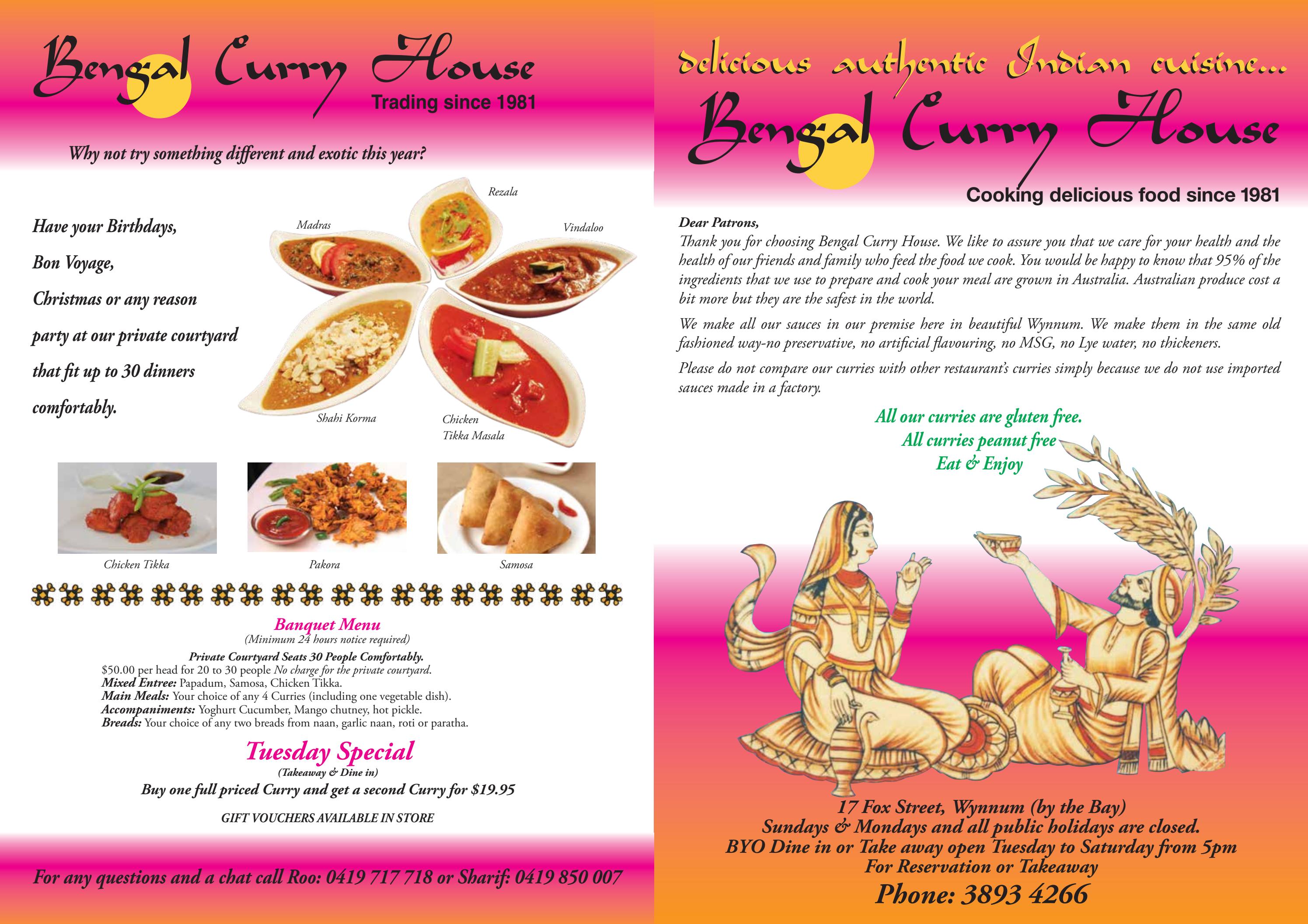 Bengal Curry House Menu 2024 by bengalcurryhouse - Issuu