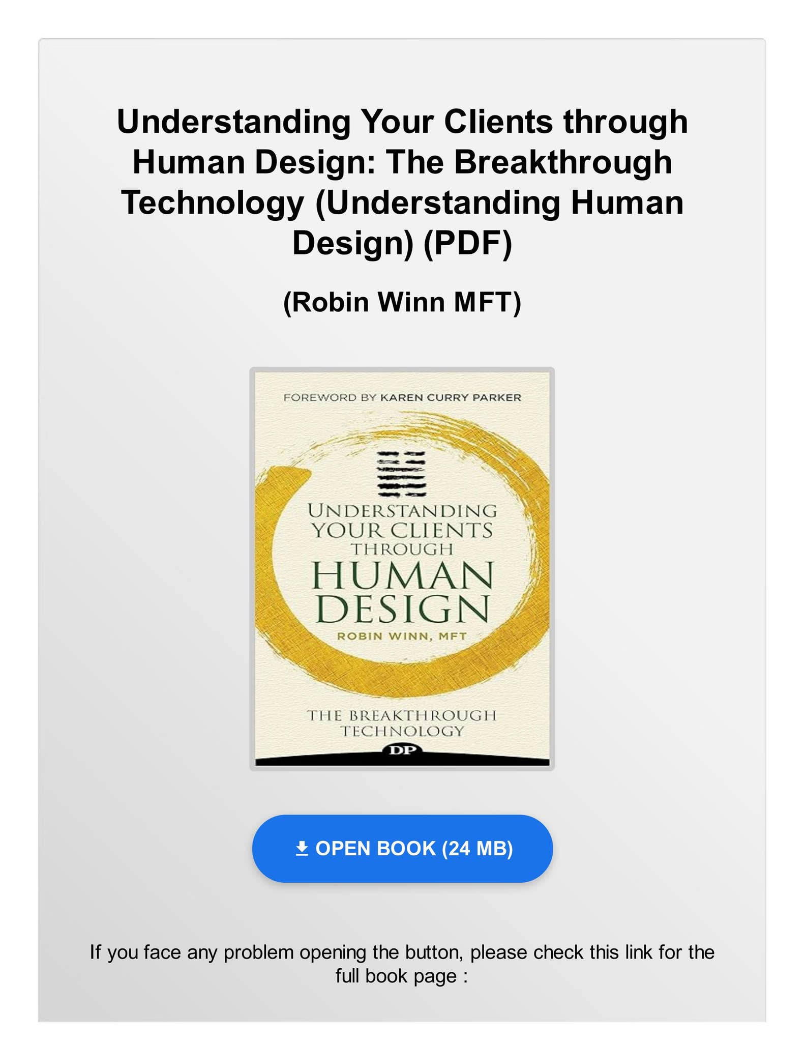 [PDF] Understanding Your Clients through Human Design: The Breakthrough ...