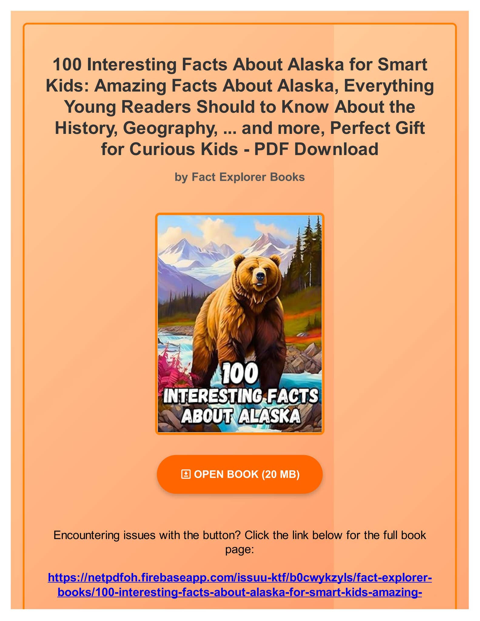 Ebook 100 Interesting Facts About Alaska for Smart Kids: Amazing Facts ...
