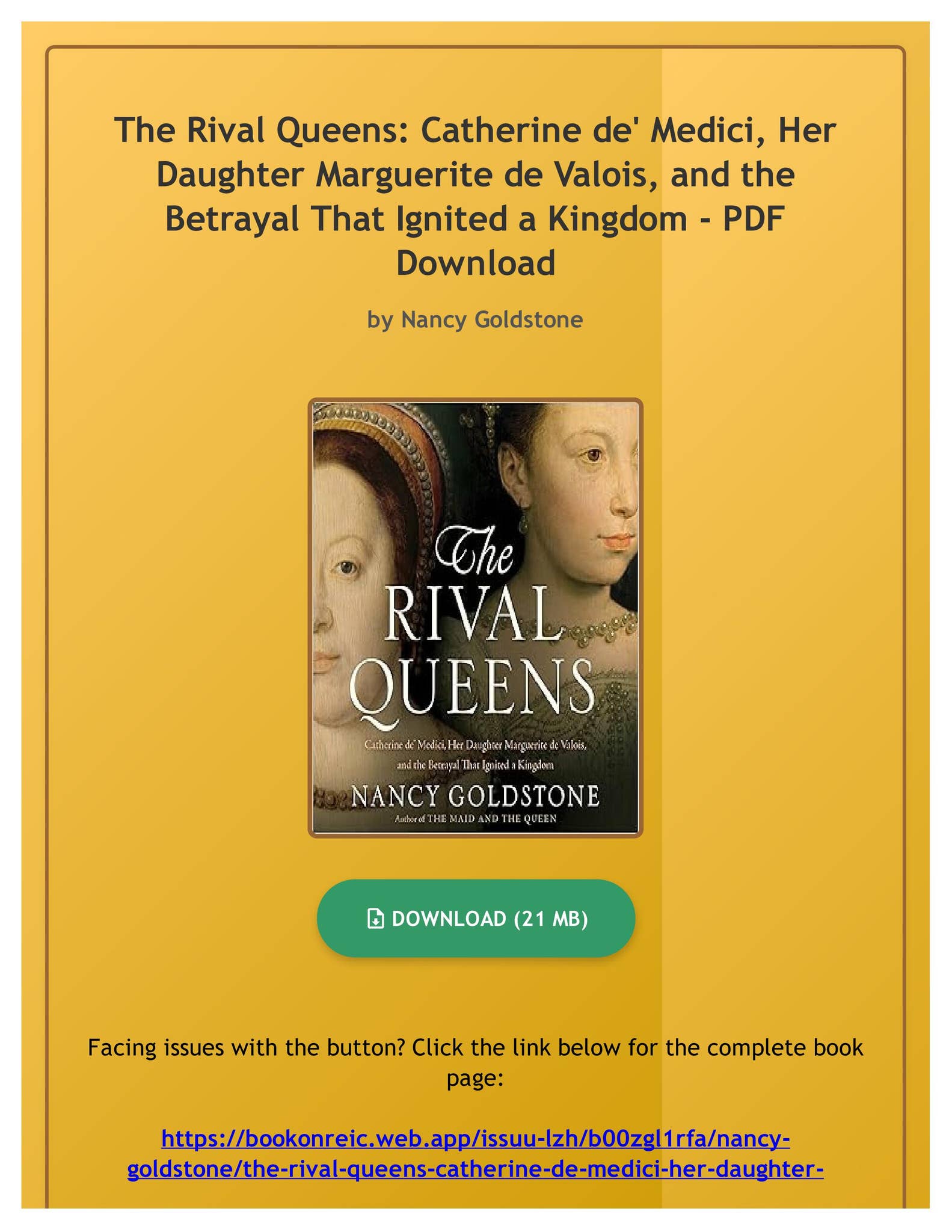 EBOOK The Rival Queens: Catherine de' Medici, Her Daughter Marguerite ...
