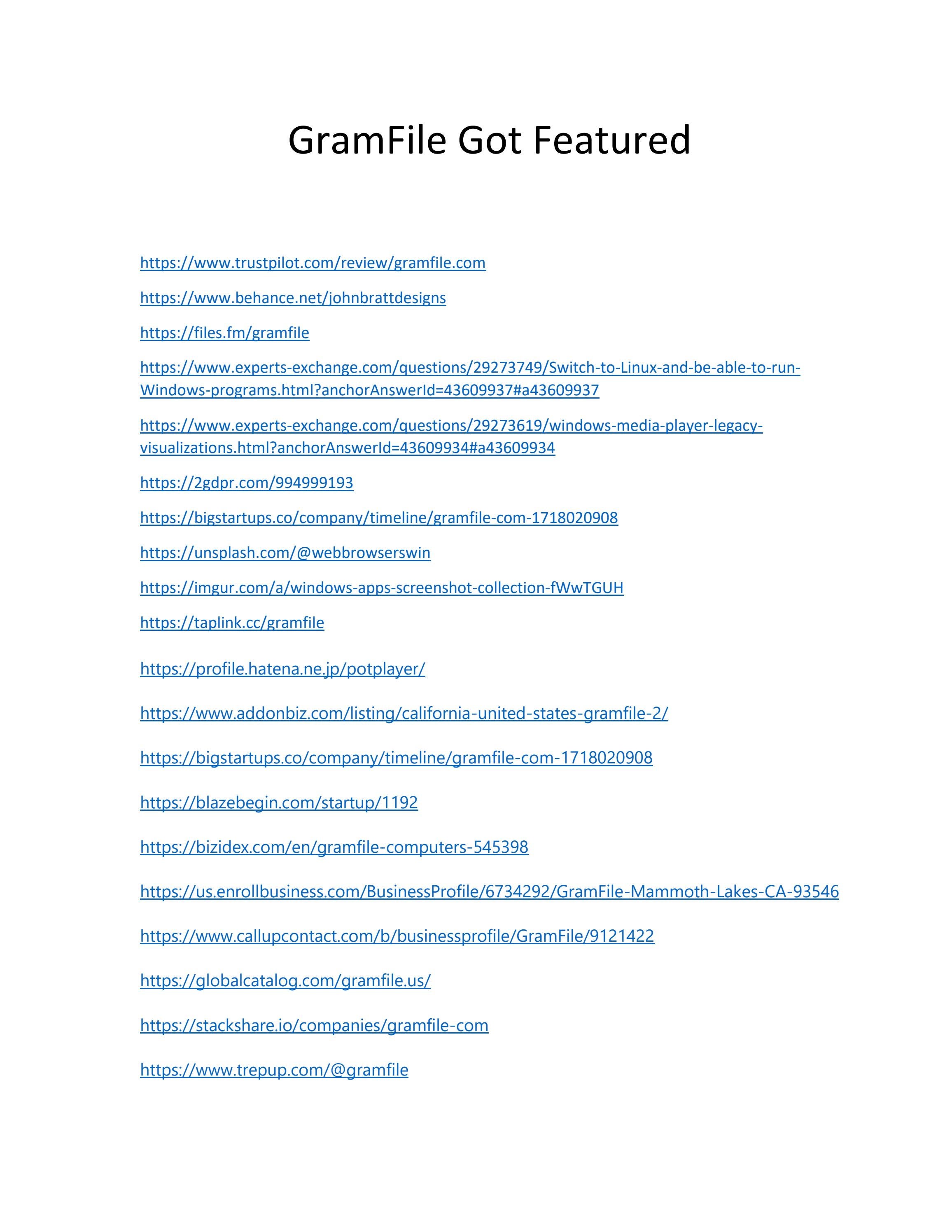 GramFile Got Featured by gramfile - Issuu