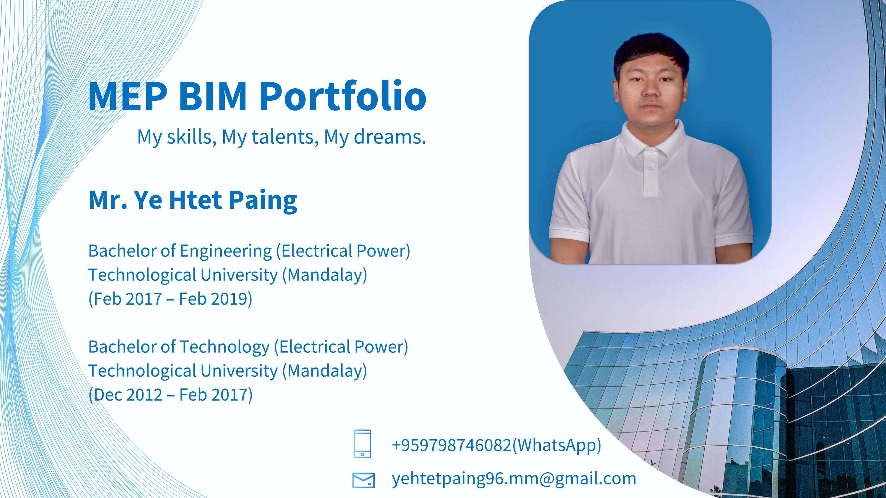 YE HTET PAING - MEP BIM Portfolio by Ye Htet Paing - Issuu