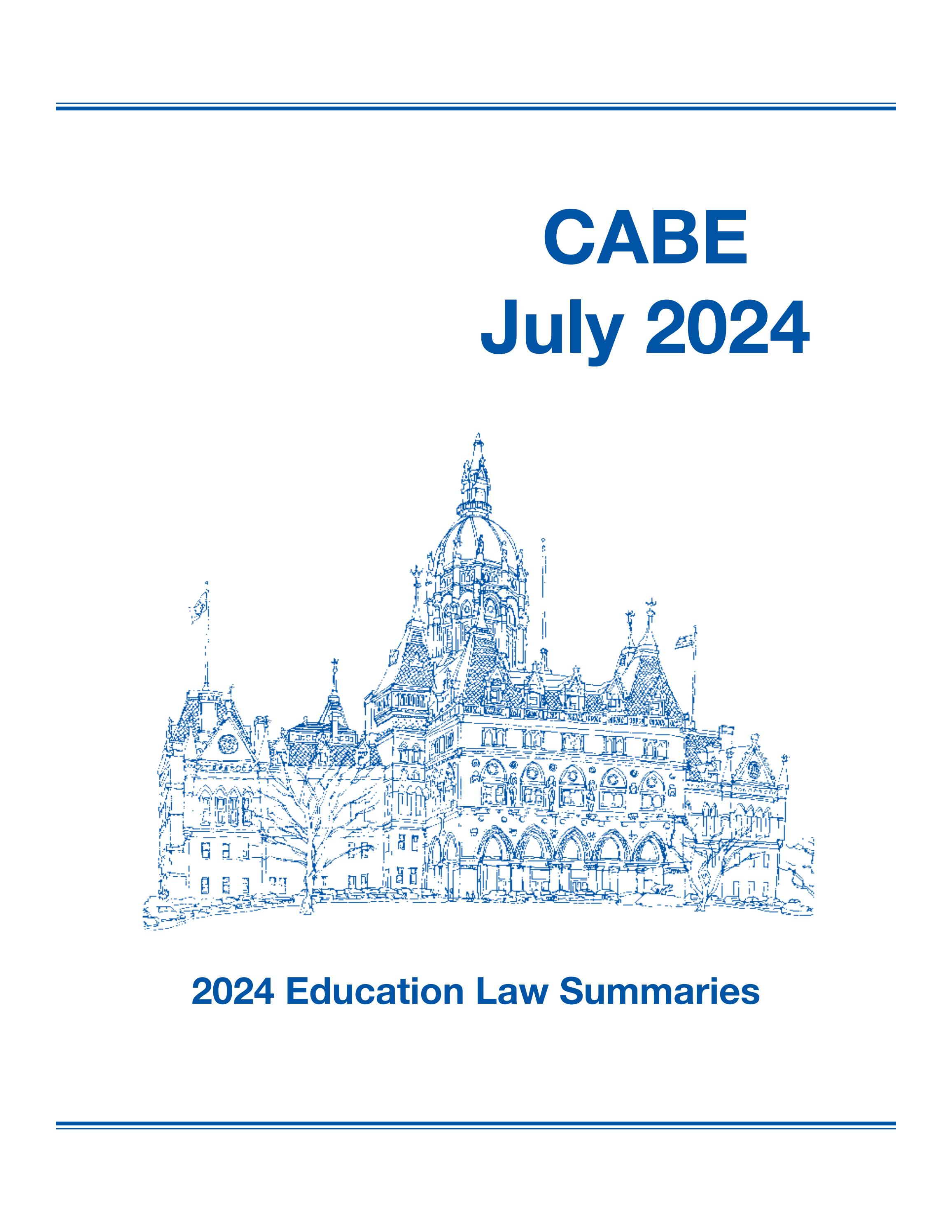 CABE Ed Law Summaries 2024 by Wilmarie Newton - Issuu