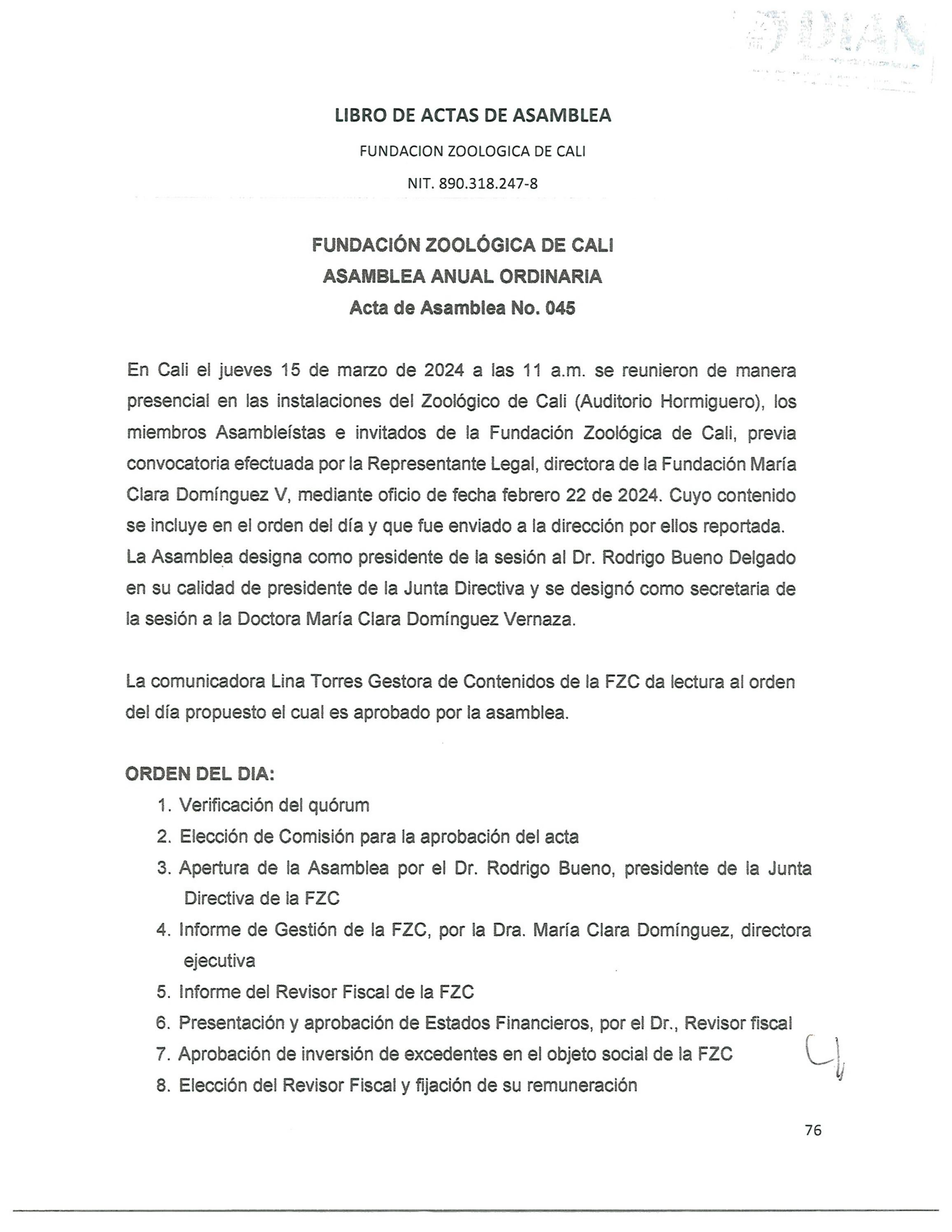 Acta De Asamblea Ejemplo/ejemplo De Acta De Reunion