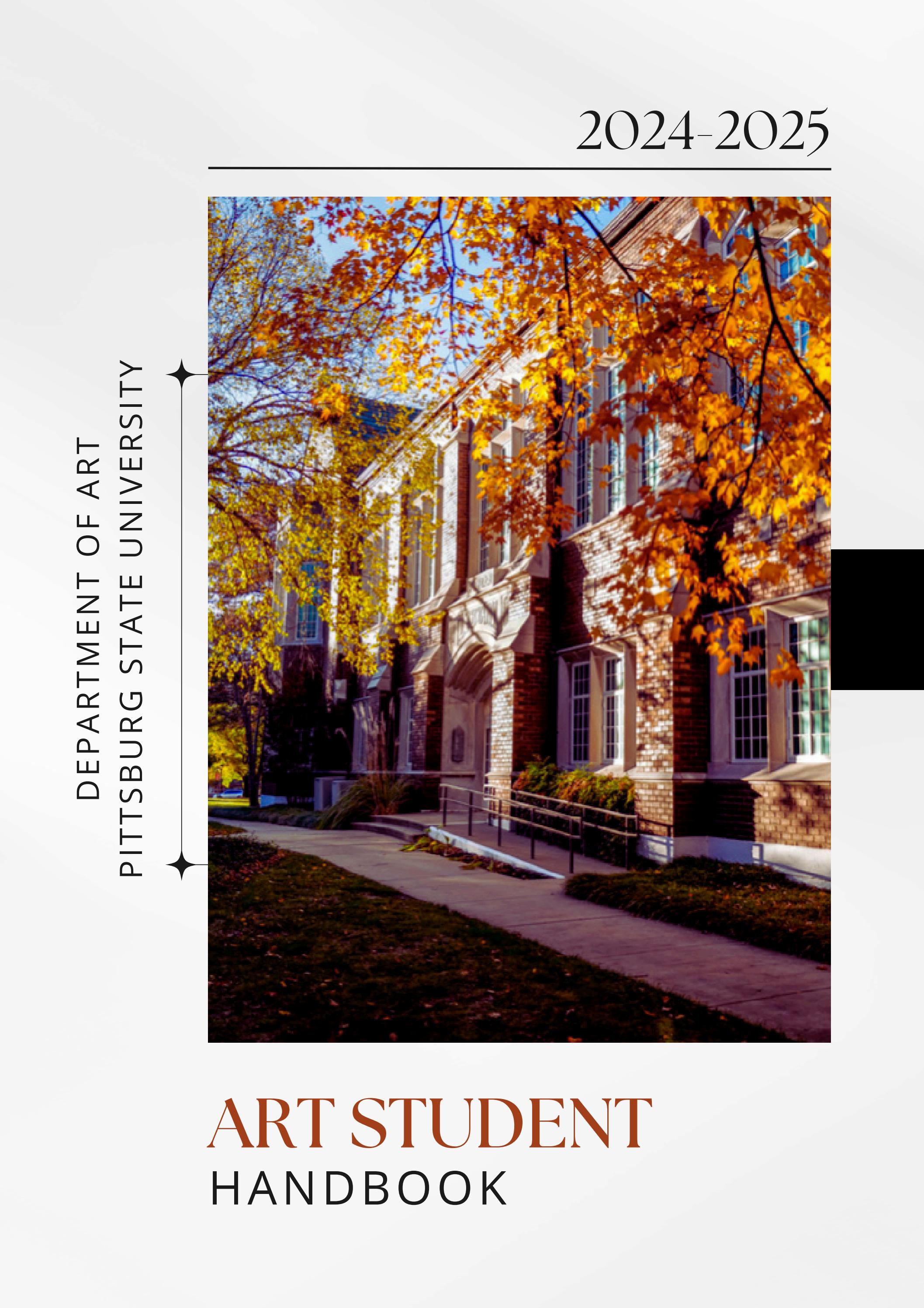 2024-25 Art Student Handbook by pittstateart - Issuu