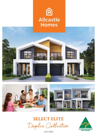 Allcastle Homes Select Elite Duplex Collection Booklet - 09 JULY 2024 ...