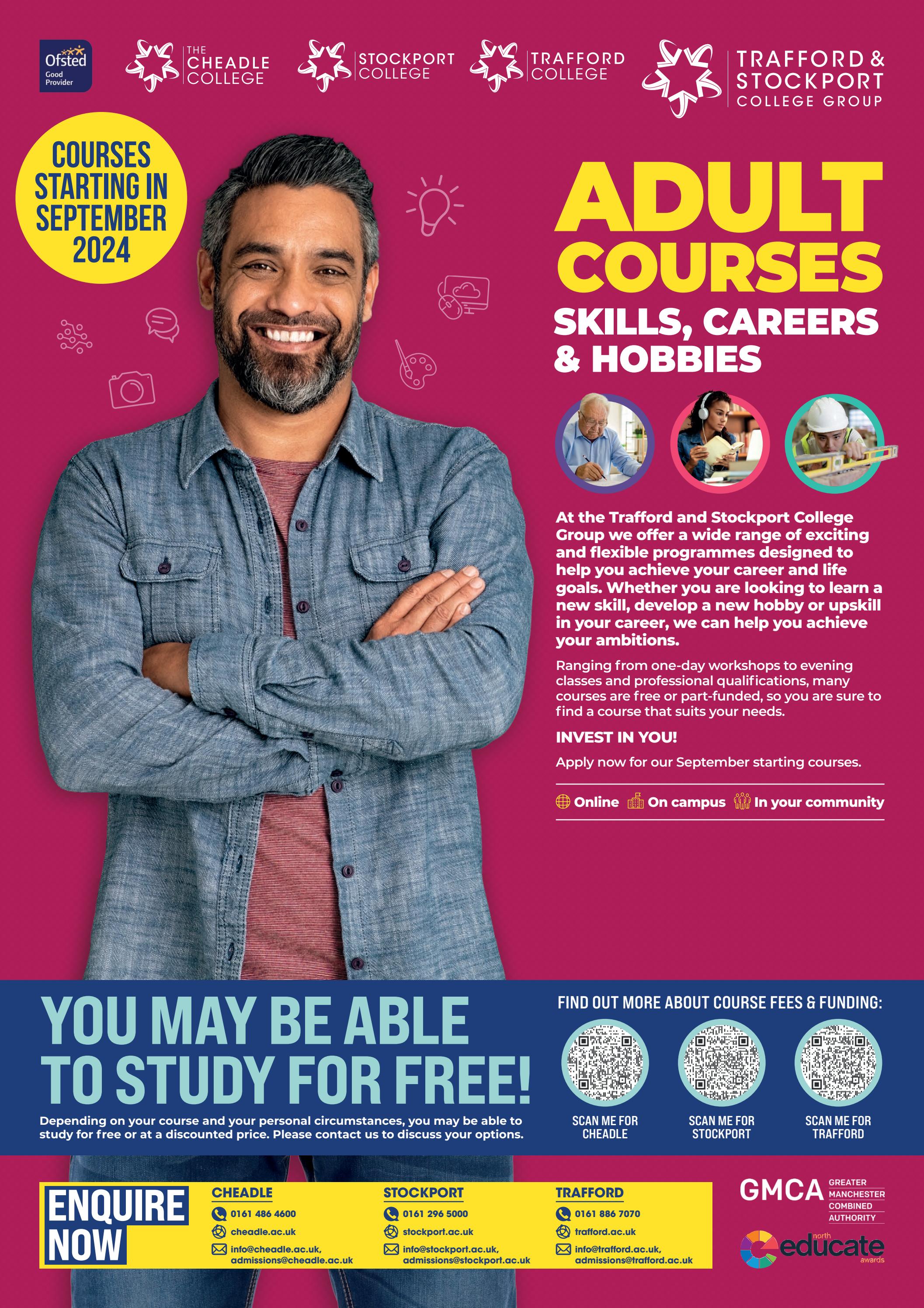Adult Course Guide June 24 by Trafford & Stockport College Group - Issuu