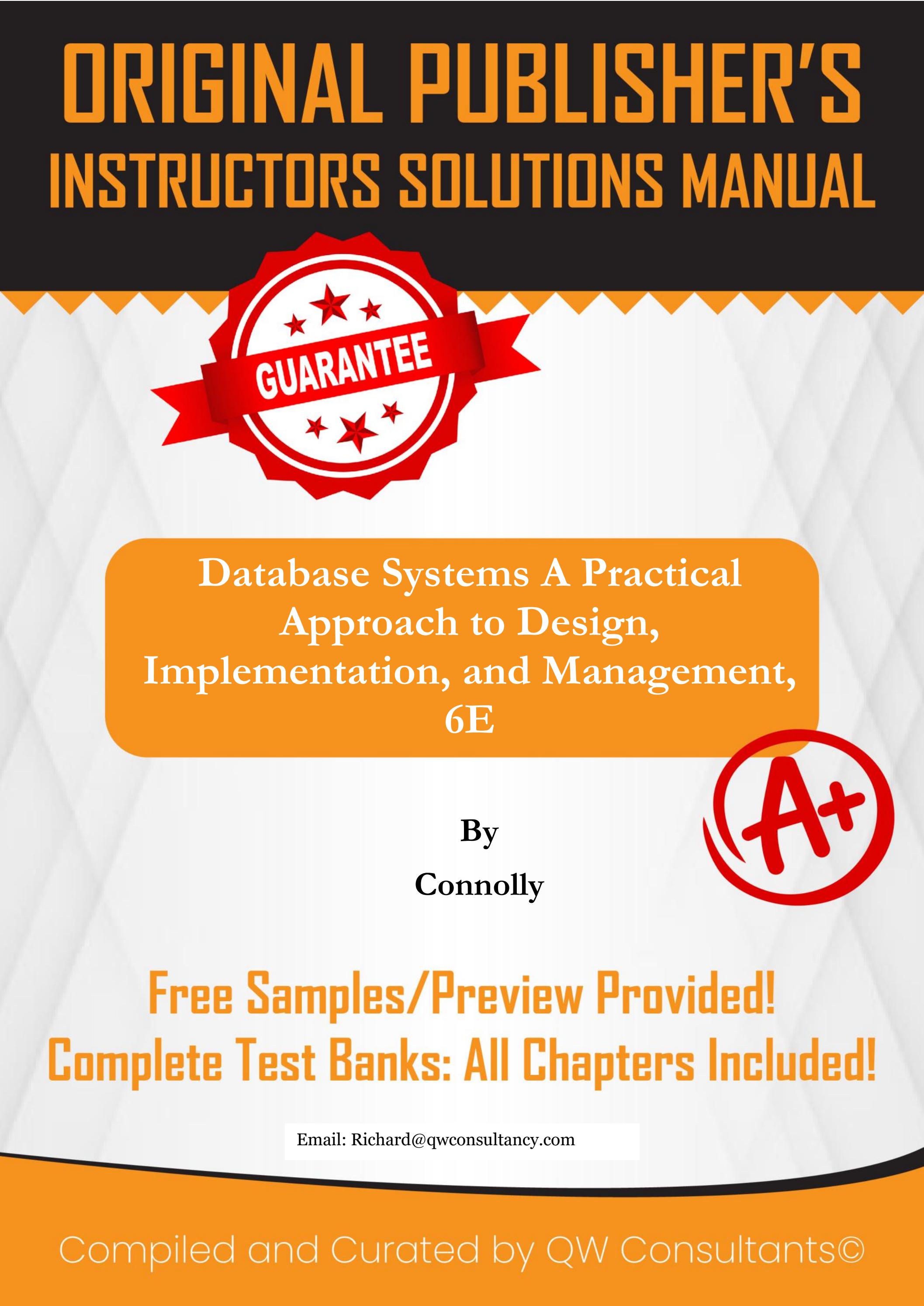 Database Systems A Practical Approach to Design, Implementation, and ...
