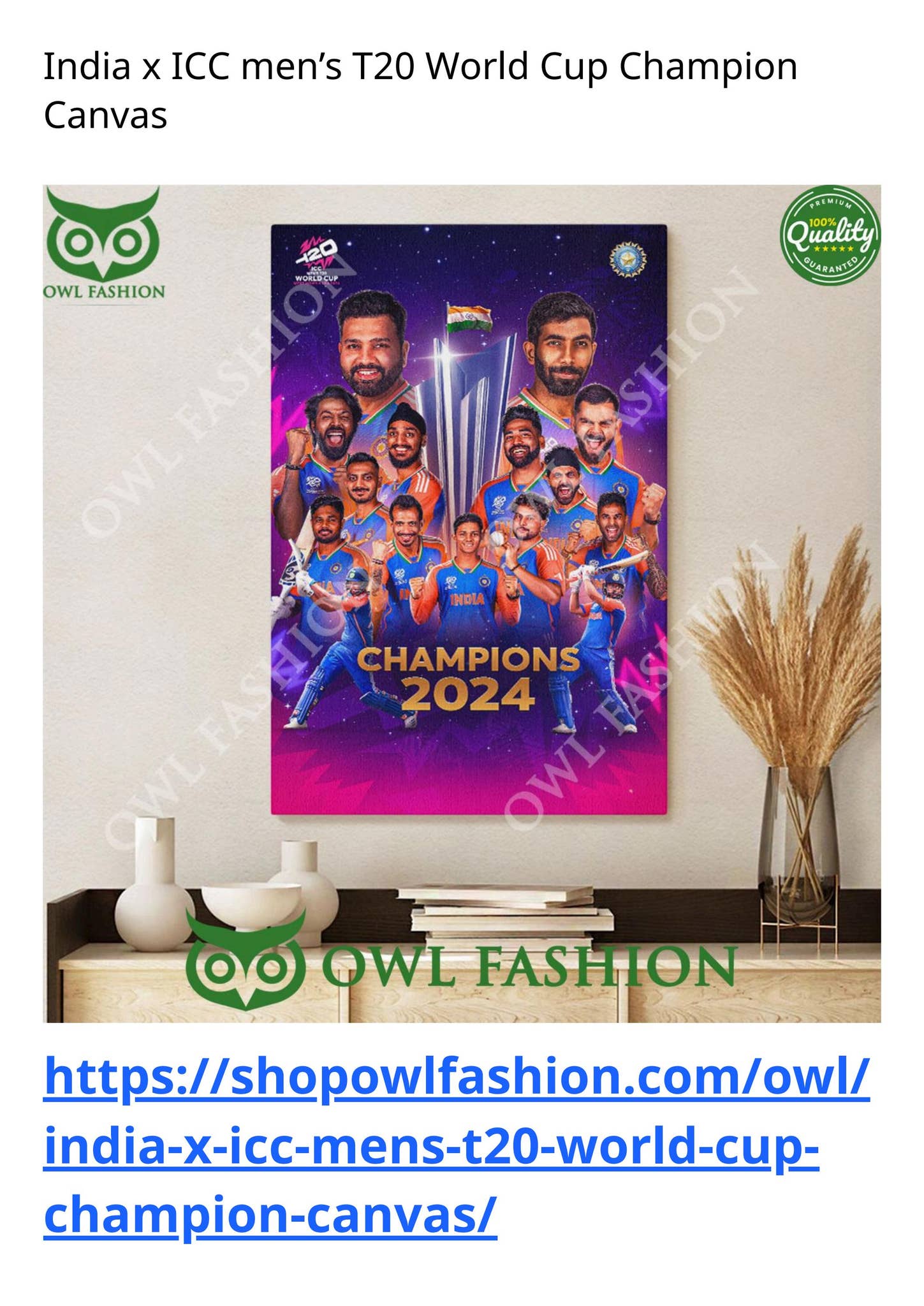 India x ICC men’s T20 World Cup Champion Canvas by Shop Owl Fashion - Issuu