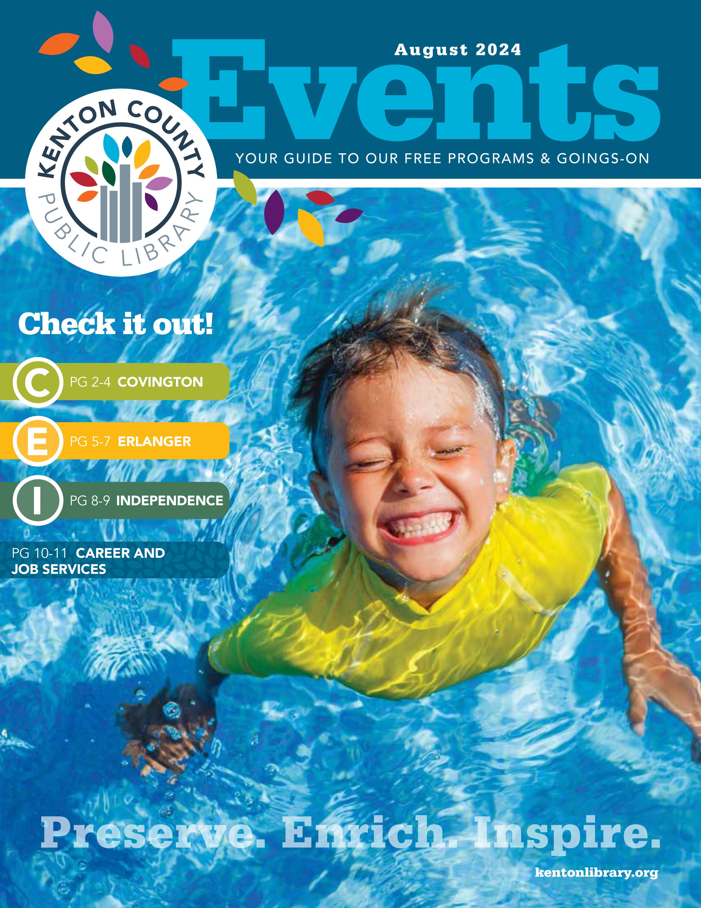 Kenton County Public Library August 2024 Events Calendar by Kenton ...