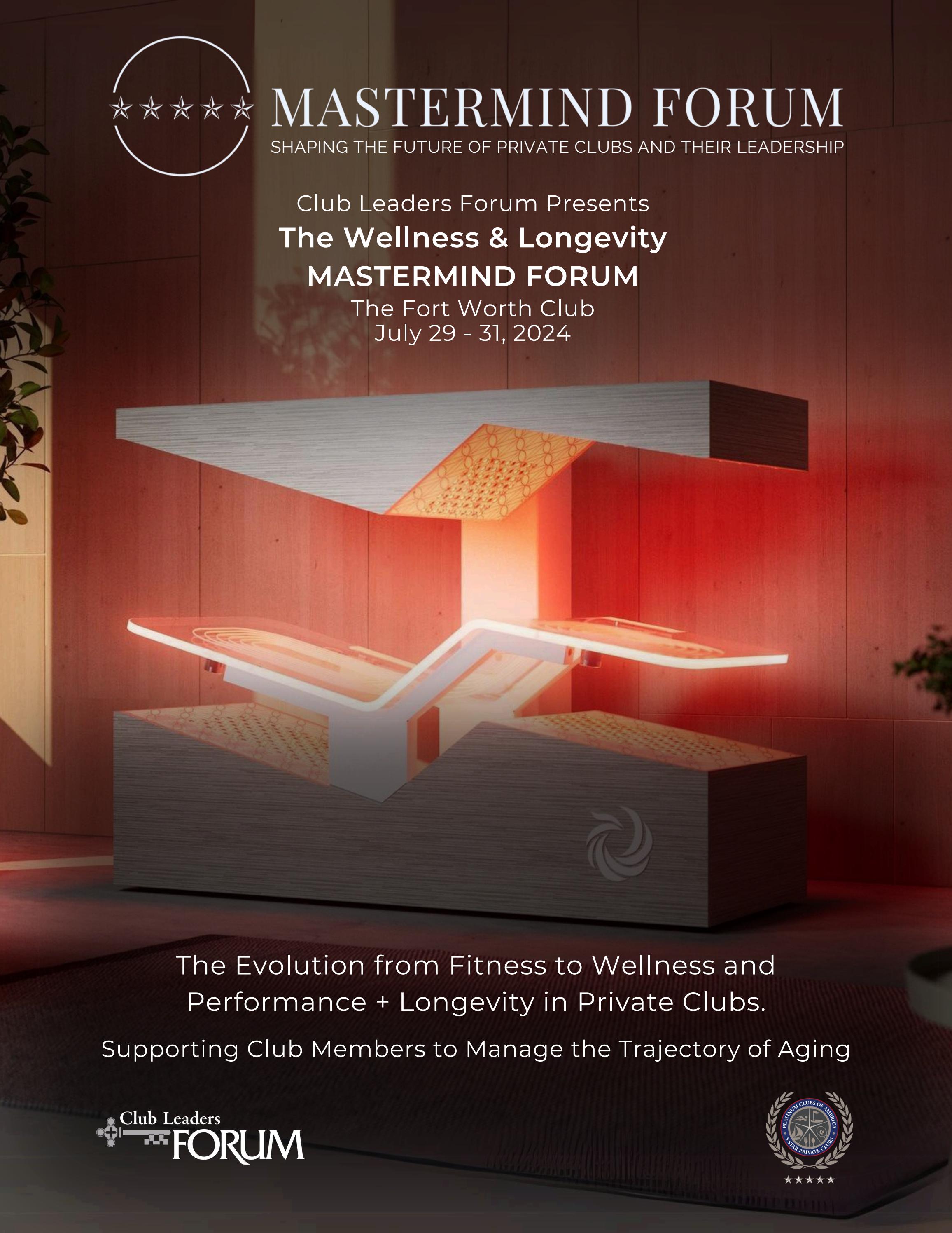 The Wellness & Longevity MASTERMIND FORUM by fortworthclub - Issuu