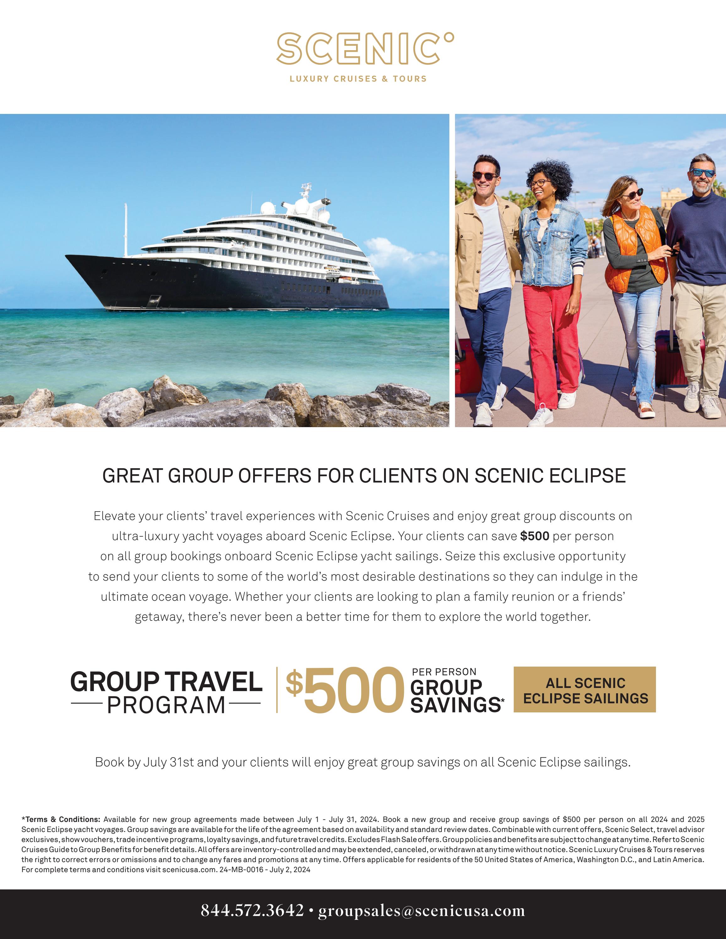 Scenic Eclipse and Multi-Brand River Group Travel Program - All Trade ...