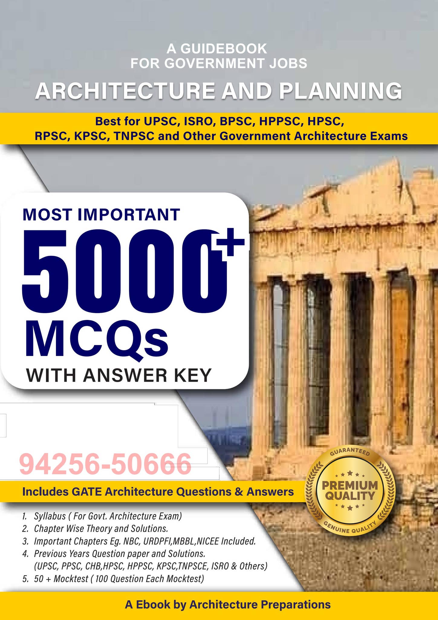 UPSC Deputy Architect | 5000 MCqs by Archiquiz - Issuu