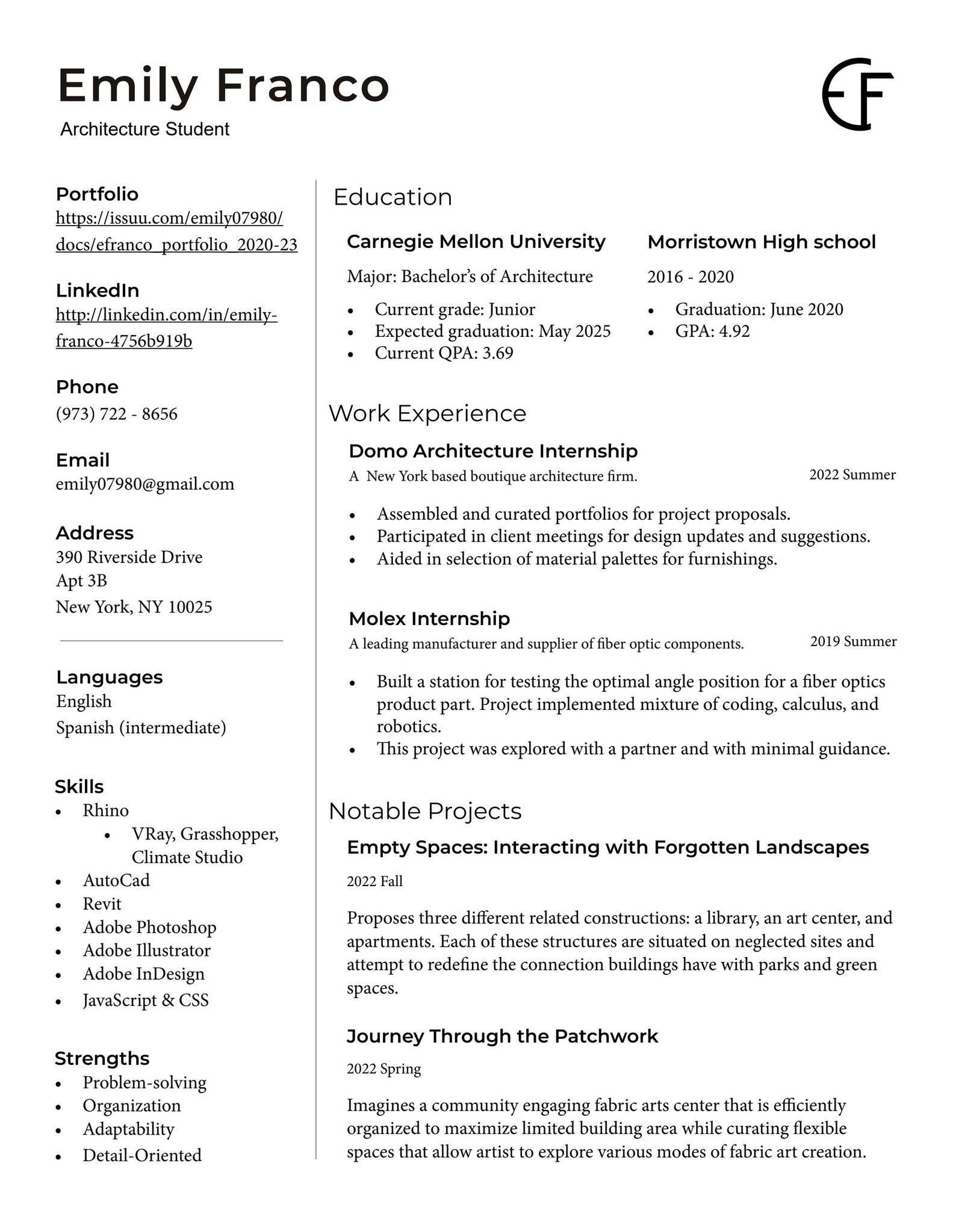 Emily Franco Resume 2023 by Emily Franco - Issuu