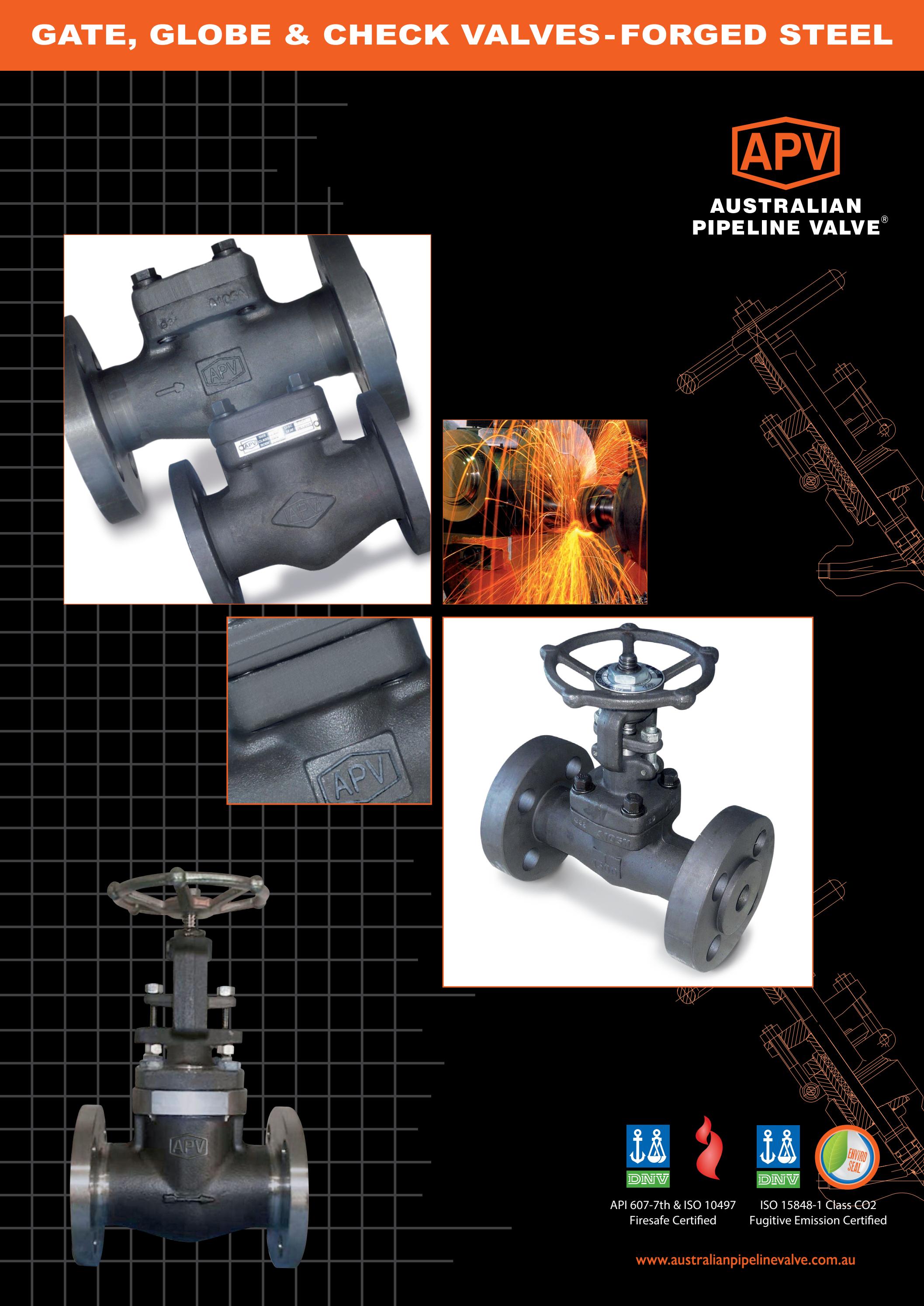 APV Forged Gate Globe Check Valve Catalogue by Australian Valve Centre ...