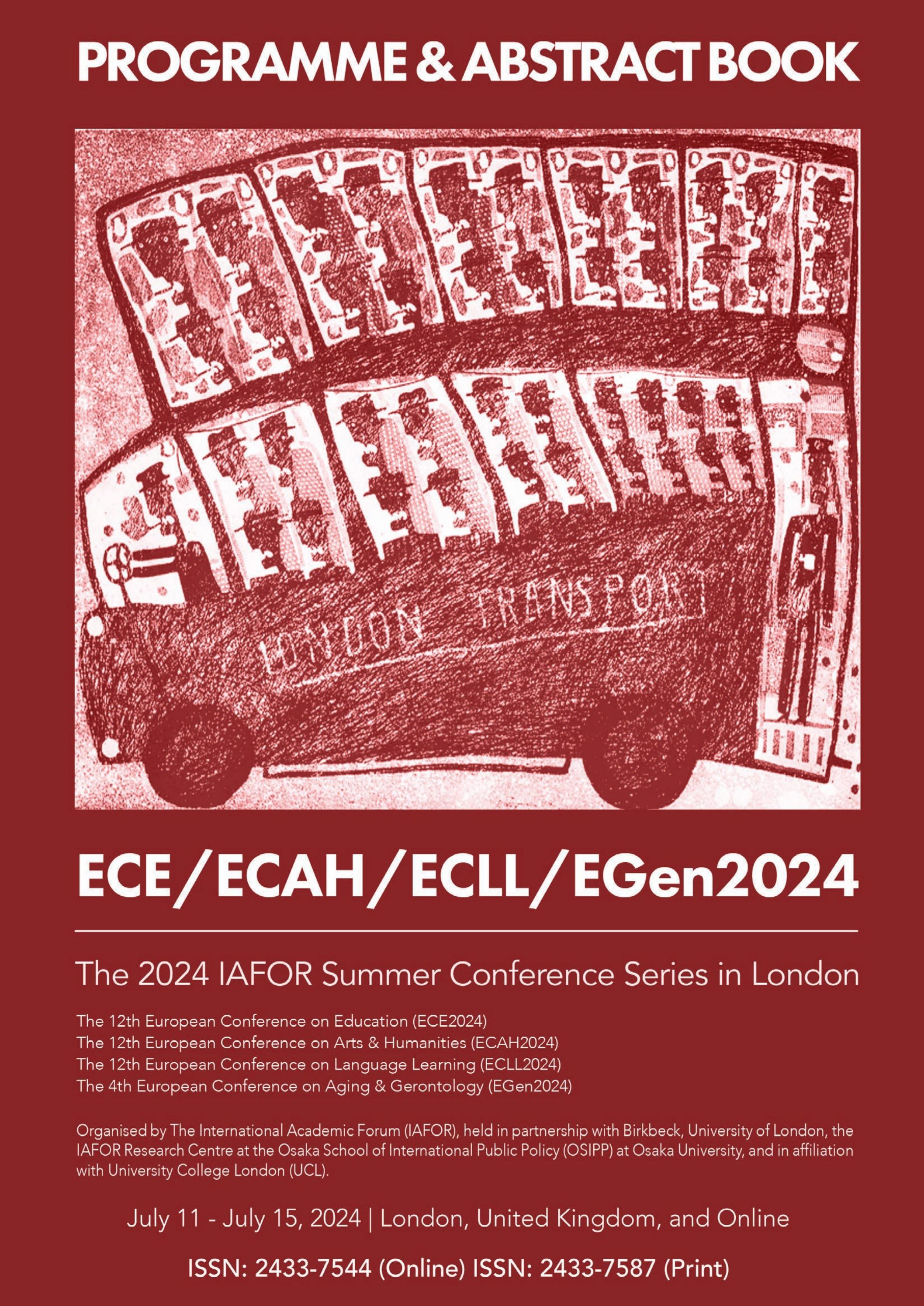 ECE/ECAH/ECLL/EGen2024 Conference Programme & Abstract Book by IAFOR ...