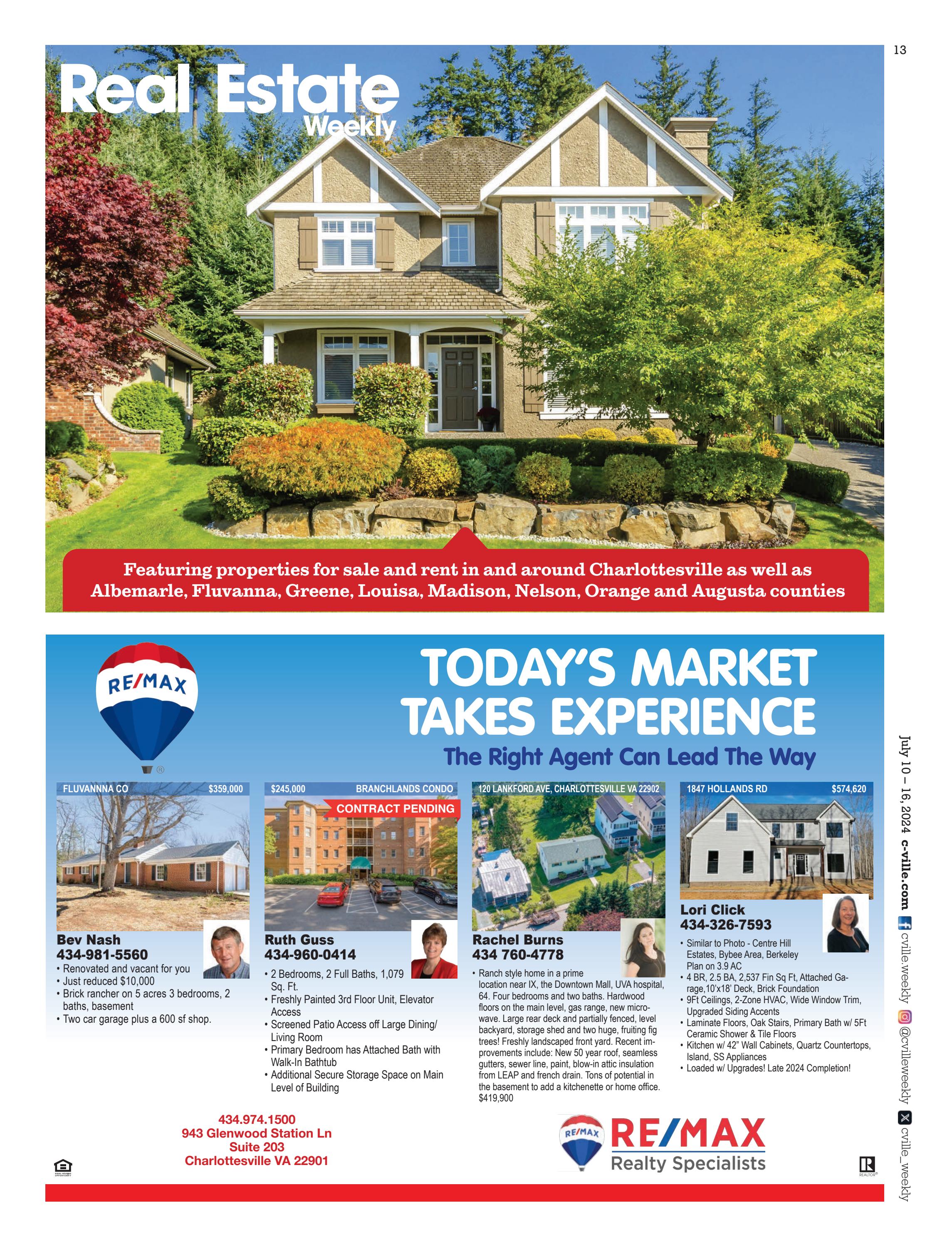 Real Estate Weekly | 7.10.2024 by C-VILLE Weekly - Issuu