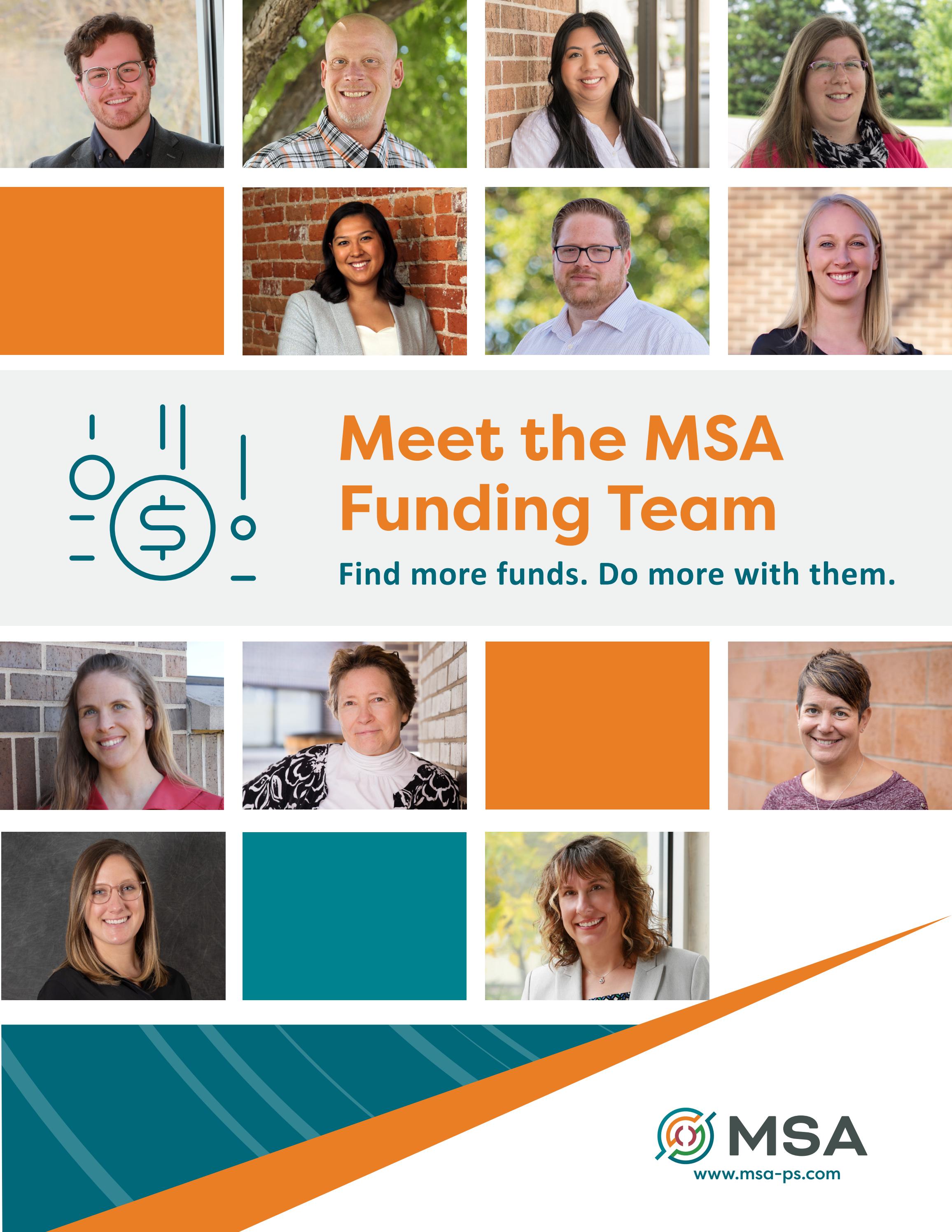 Meet the MSA Funding Team - 2024 by MSA Professional Services - Issuu