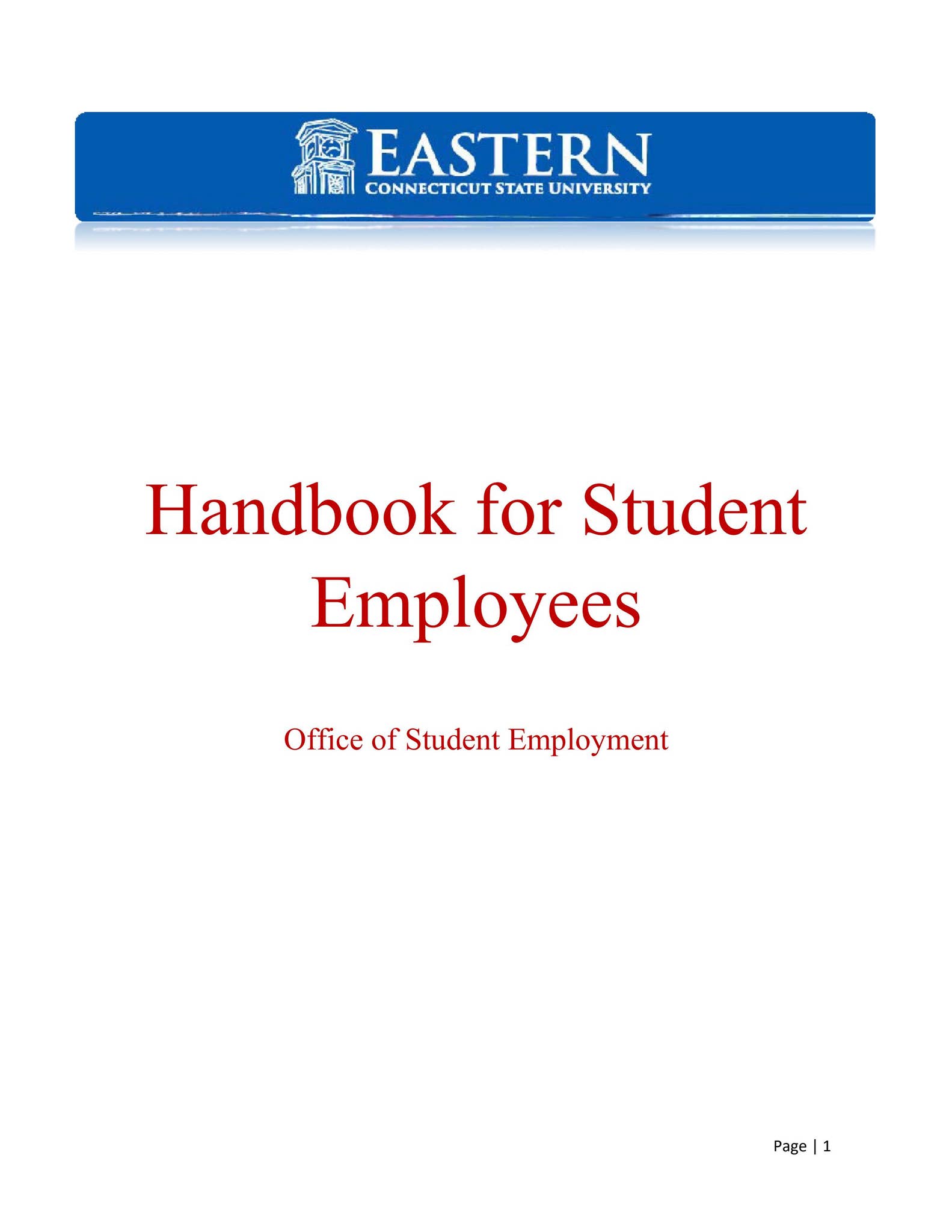Handbook for Student Employees by EasternCTStateUniversity - Issuu