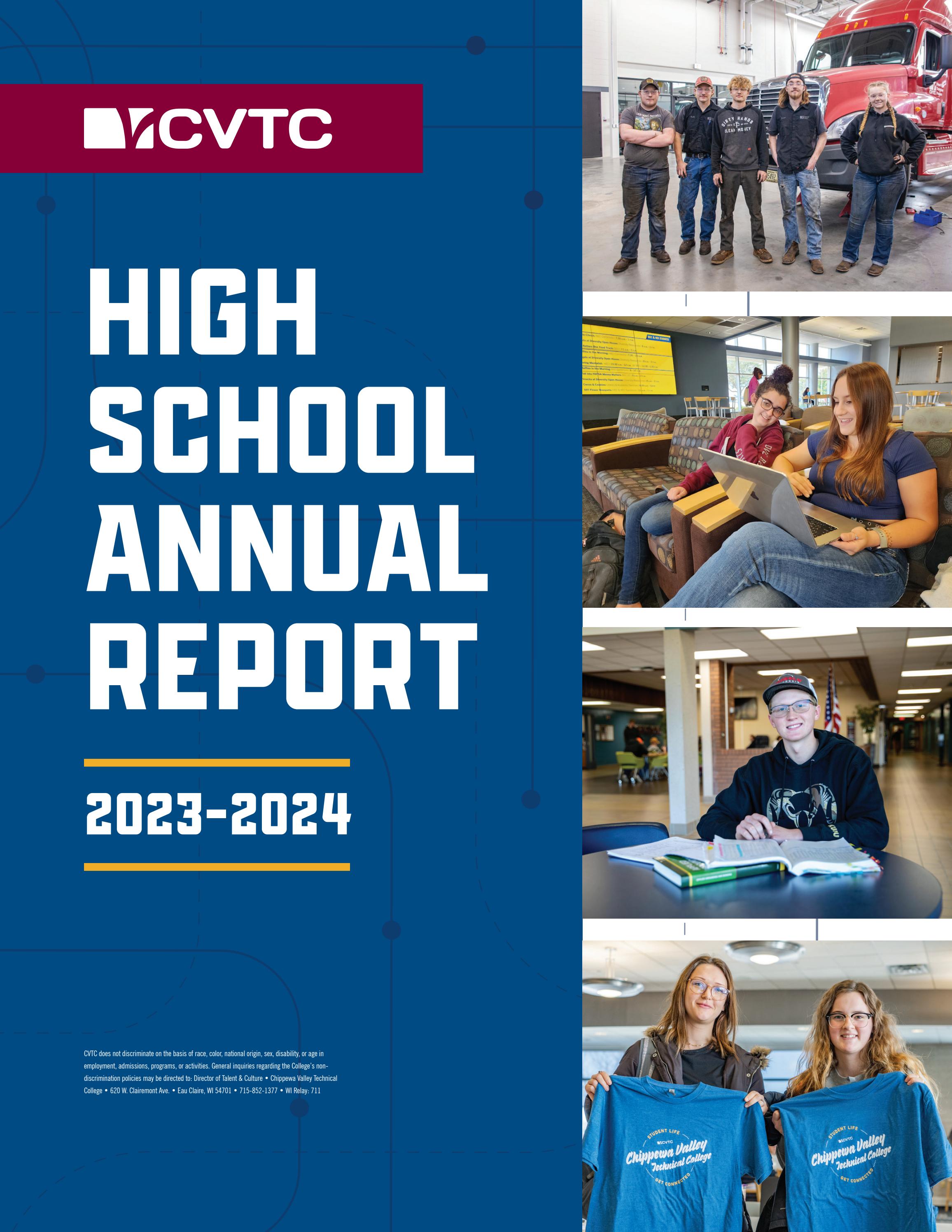 2023-2024 High School Annual Report by CVTC - Issuu