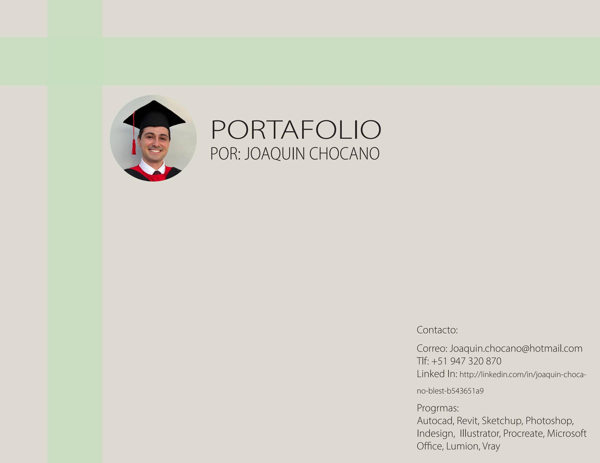 PORTAFOLIO DE JOAQUIN CHOCANO by jchocano - Issuu