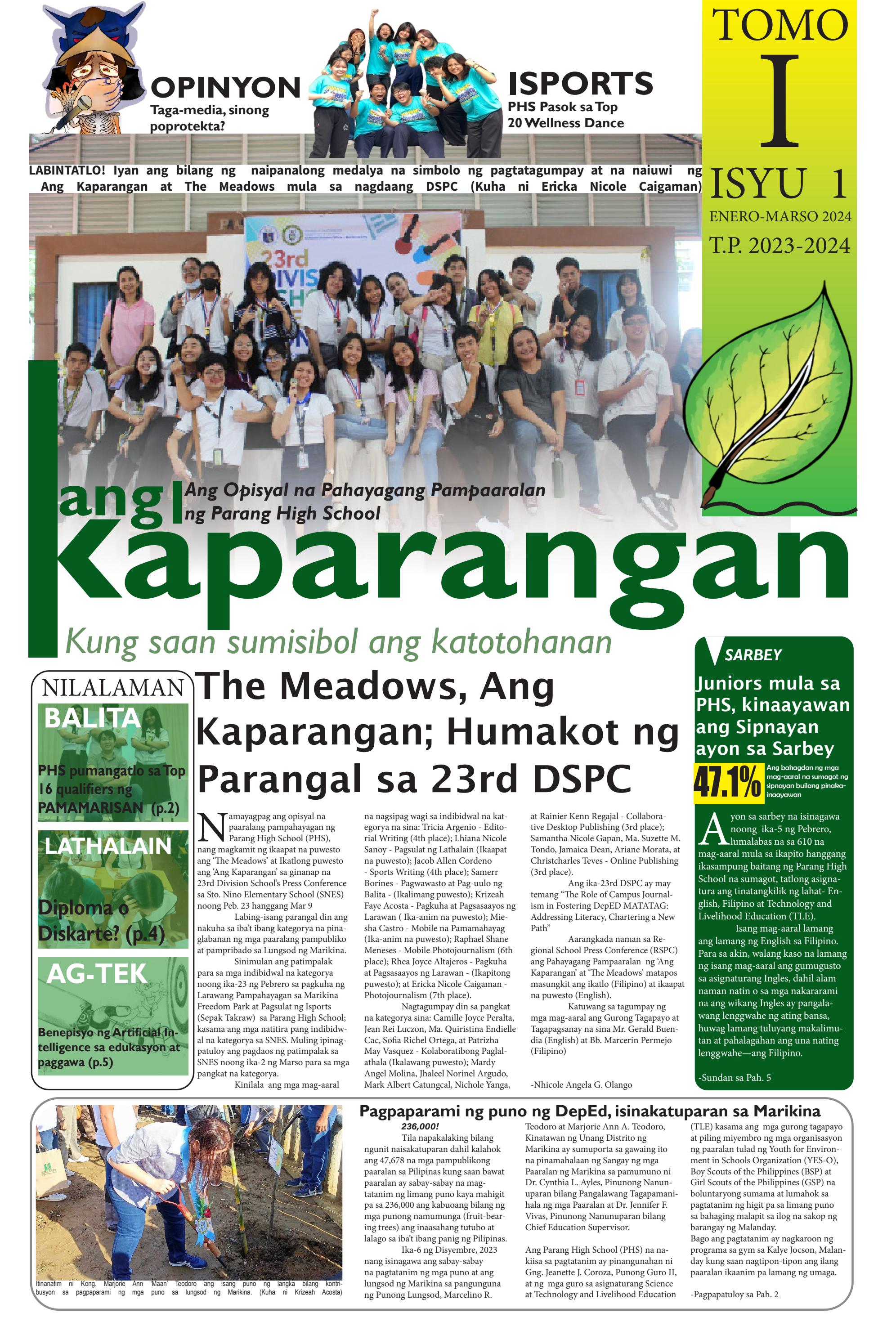PHS Ang Kaparangan RSPC Official Entry by Ang Kaparangan x The Meadows ...