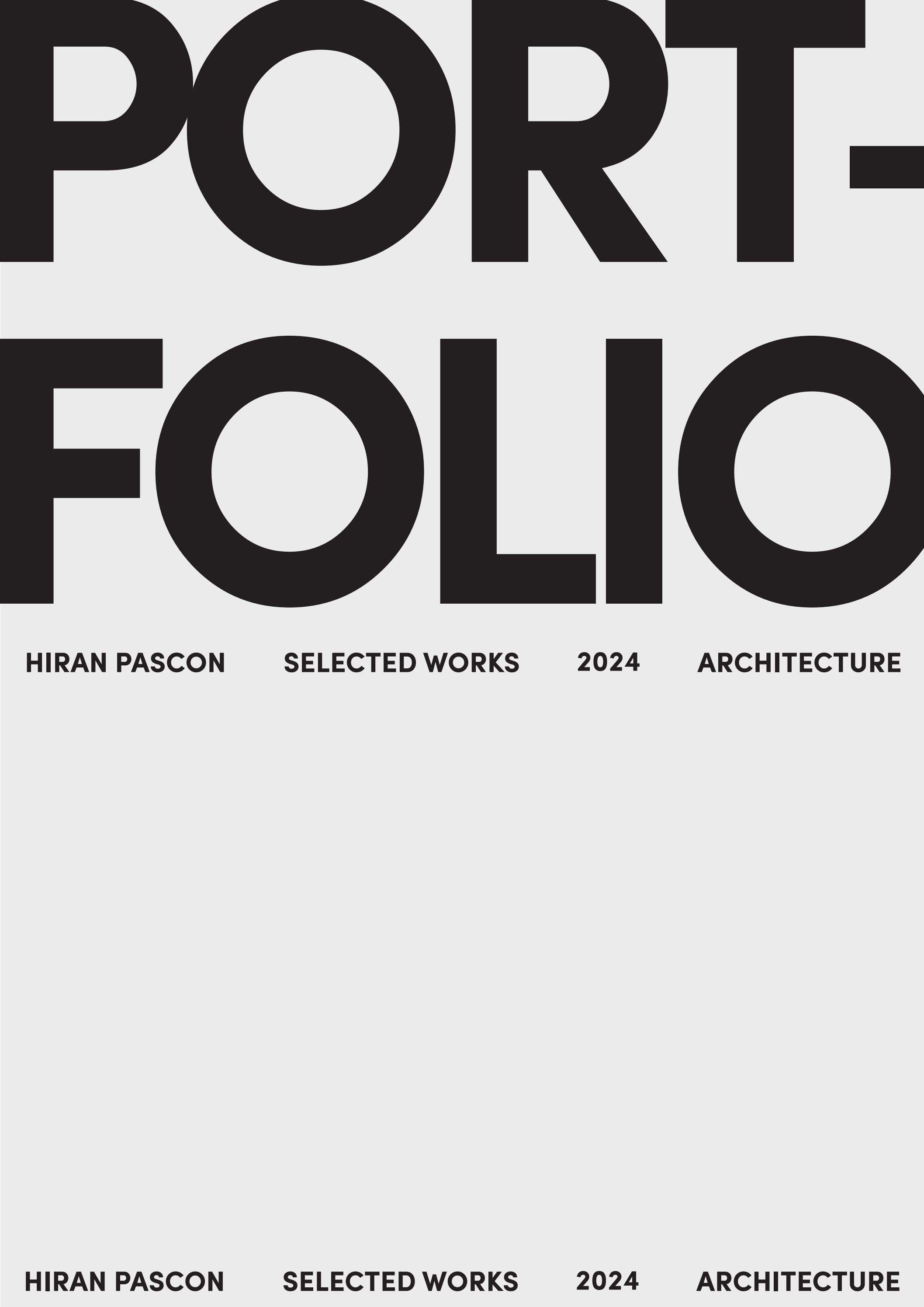 Portfolio 2024 Hiran Pascon by Hiran Pascon - Issuu