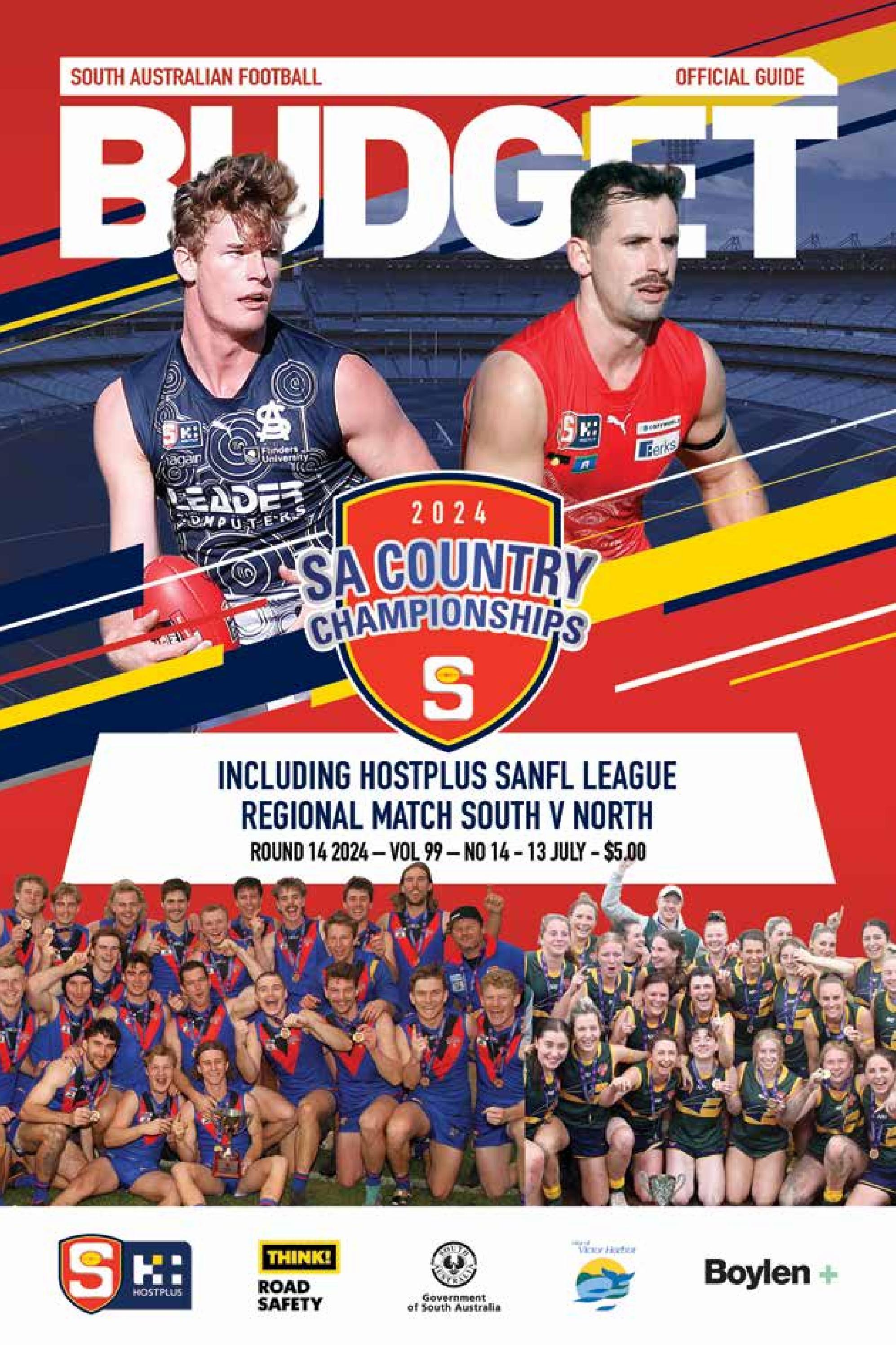 South Australian Football Budget -Round 14 2024 - Vol 99 - No. 14 13-14 ...